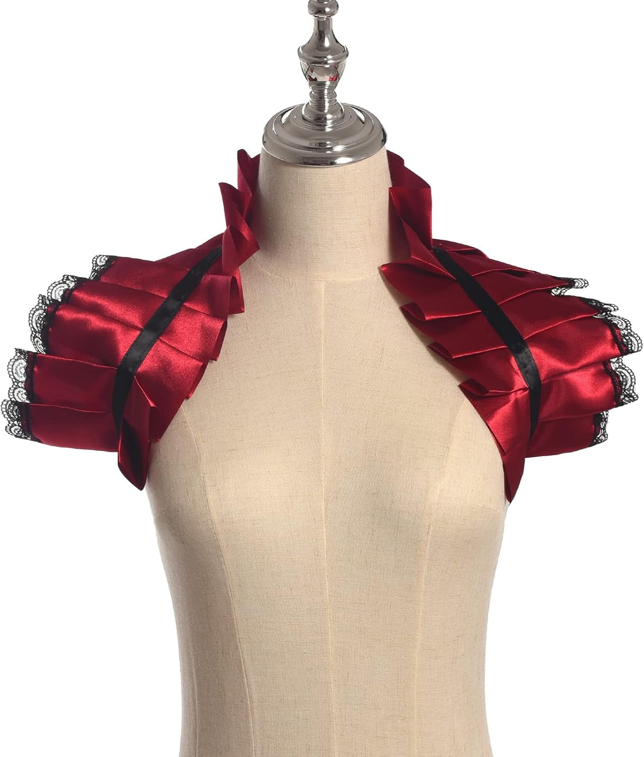 YooGuoGuo Vintage Victorian Ruffled Shrug Shawl Bolero Collar Costume ...