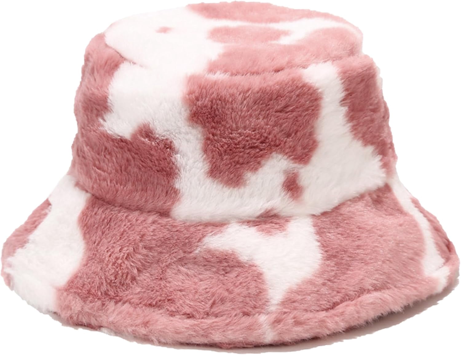 YooGuoGuo Winter Fluffy Fuzzy Bucket Hat Plush Furry Faux Fur Fisherman ...