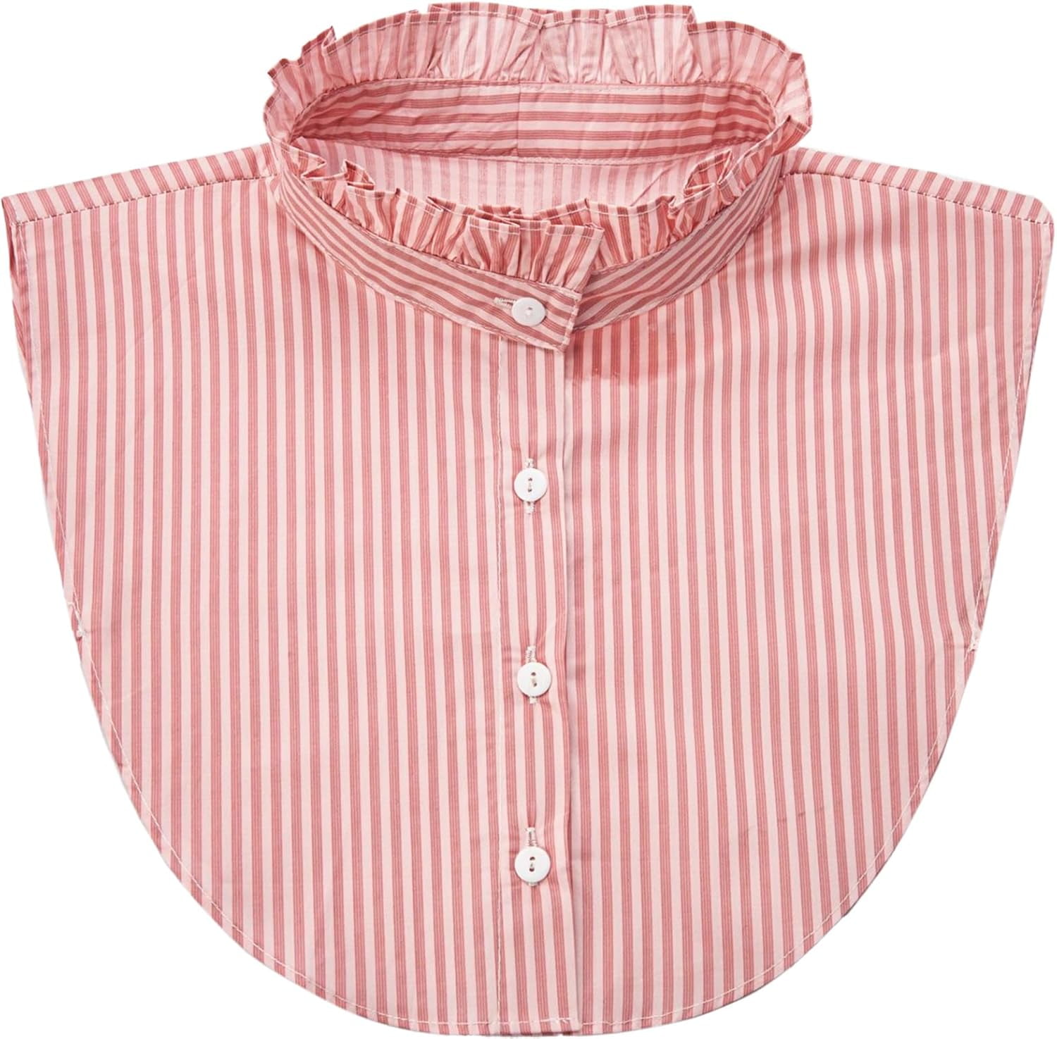 YooGuoGuo Women Ruffle Mock Neck Detachable Half Blouse Shirts Fake ...