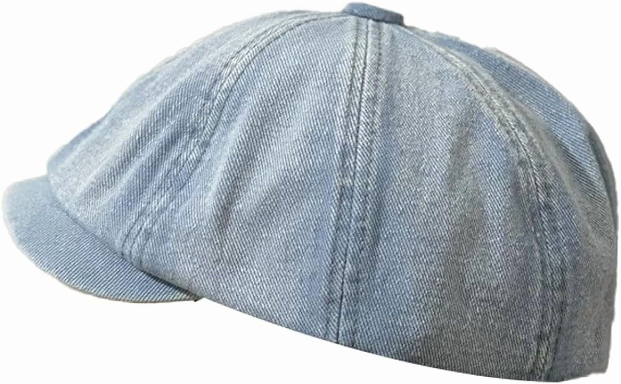 YooGuoGuo Women's Vintage Denim Newsboy Cap Slouchy Octagonal Cap Comfy ...