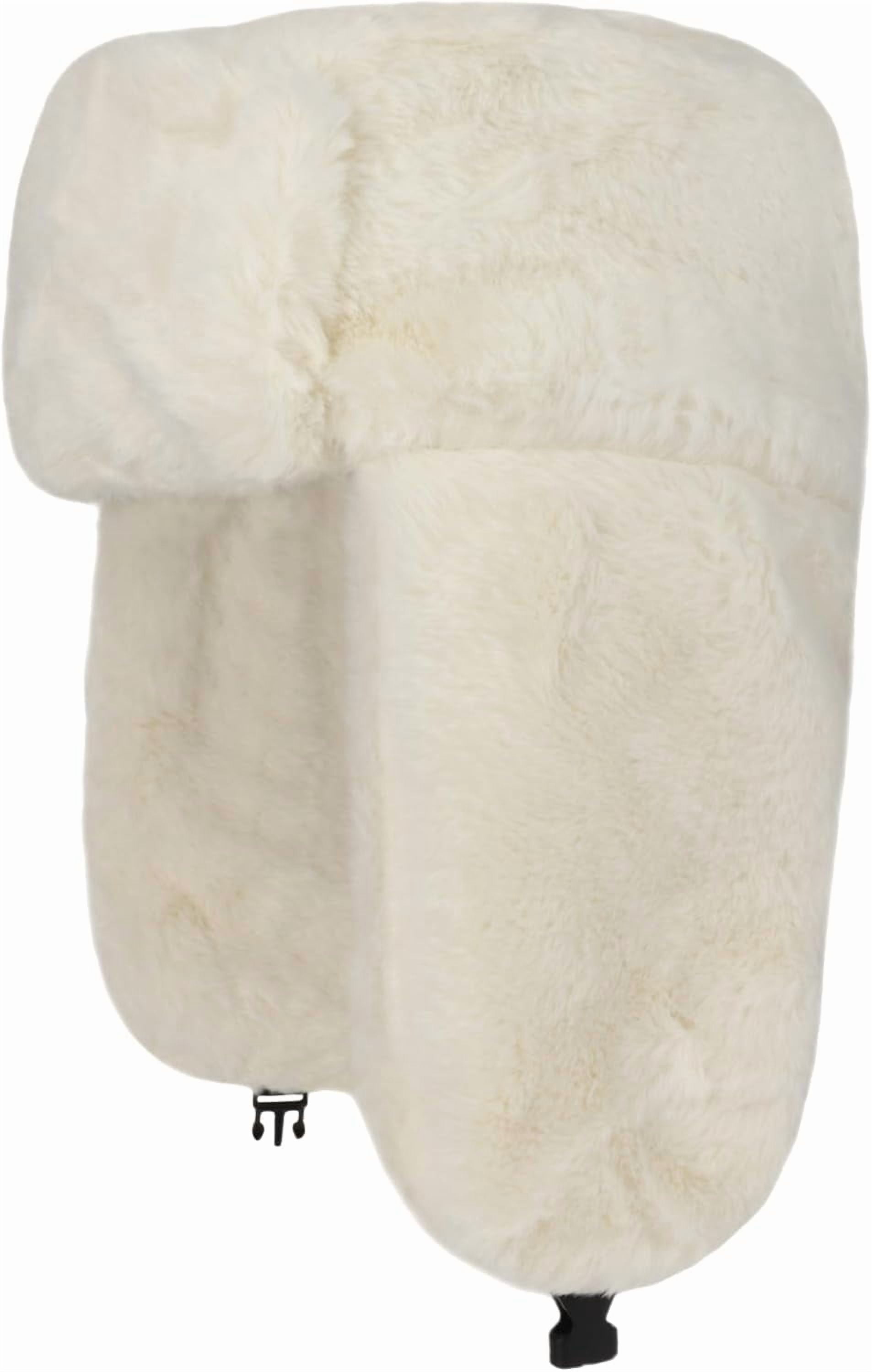 YooGuoGuo Womens Faux Fur Fuzzy Trapper Hat Winter Ear Flap Trooper ...