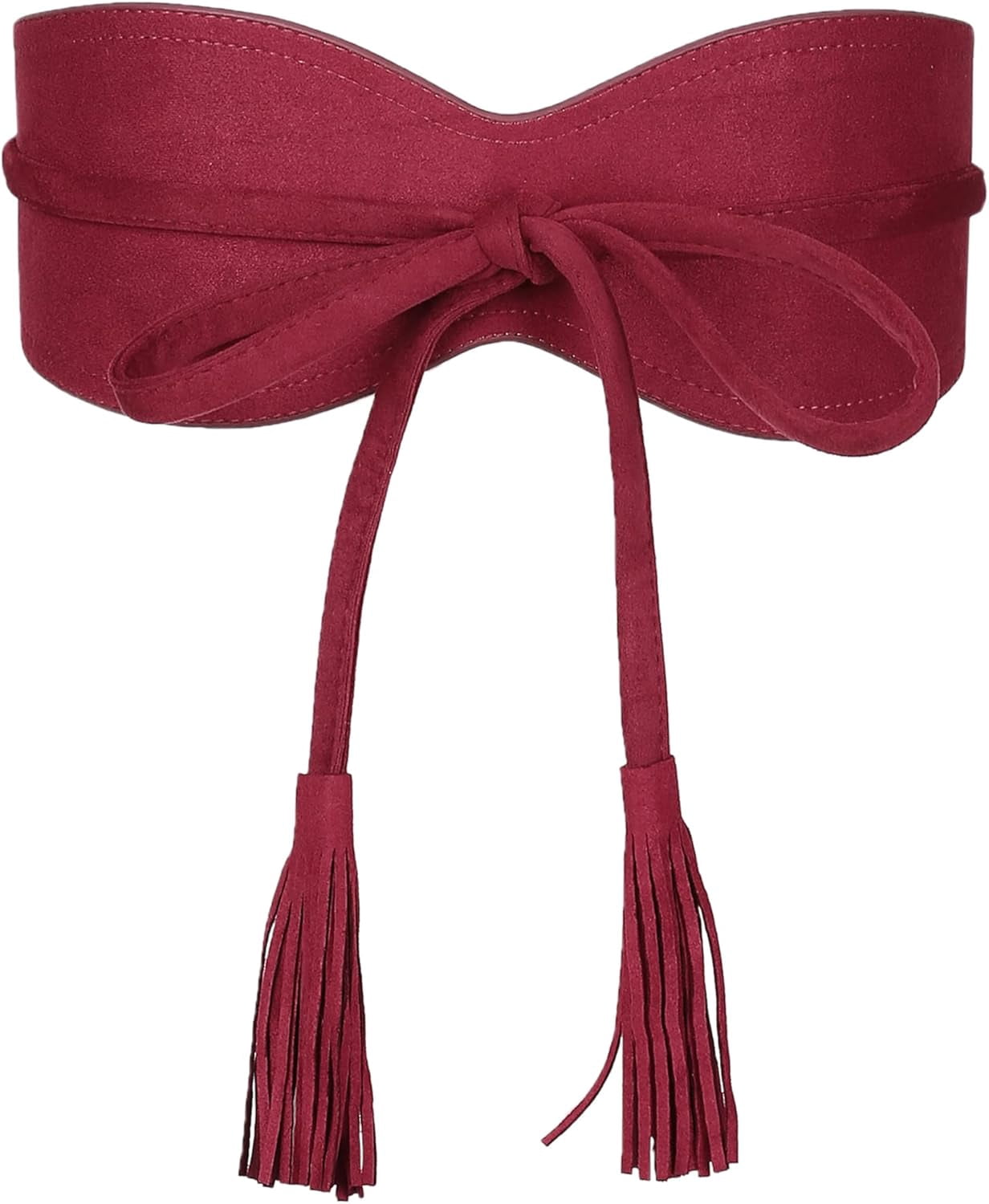 YooGuoGuo Womens Faux Suede Tassel Belt, Vintage Bow Tie Corset Cinch ...