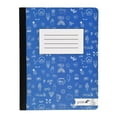 Yoobi, Composition Book, College Ruled - Navy White Mini Doodle ...