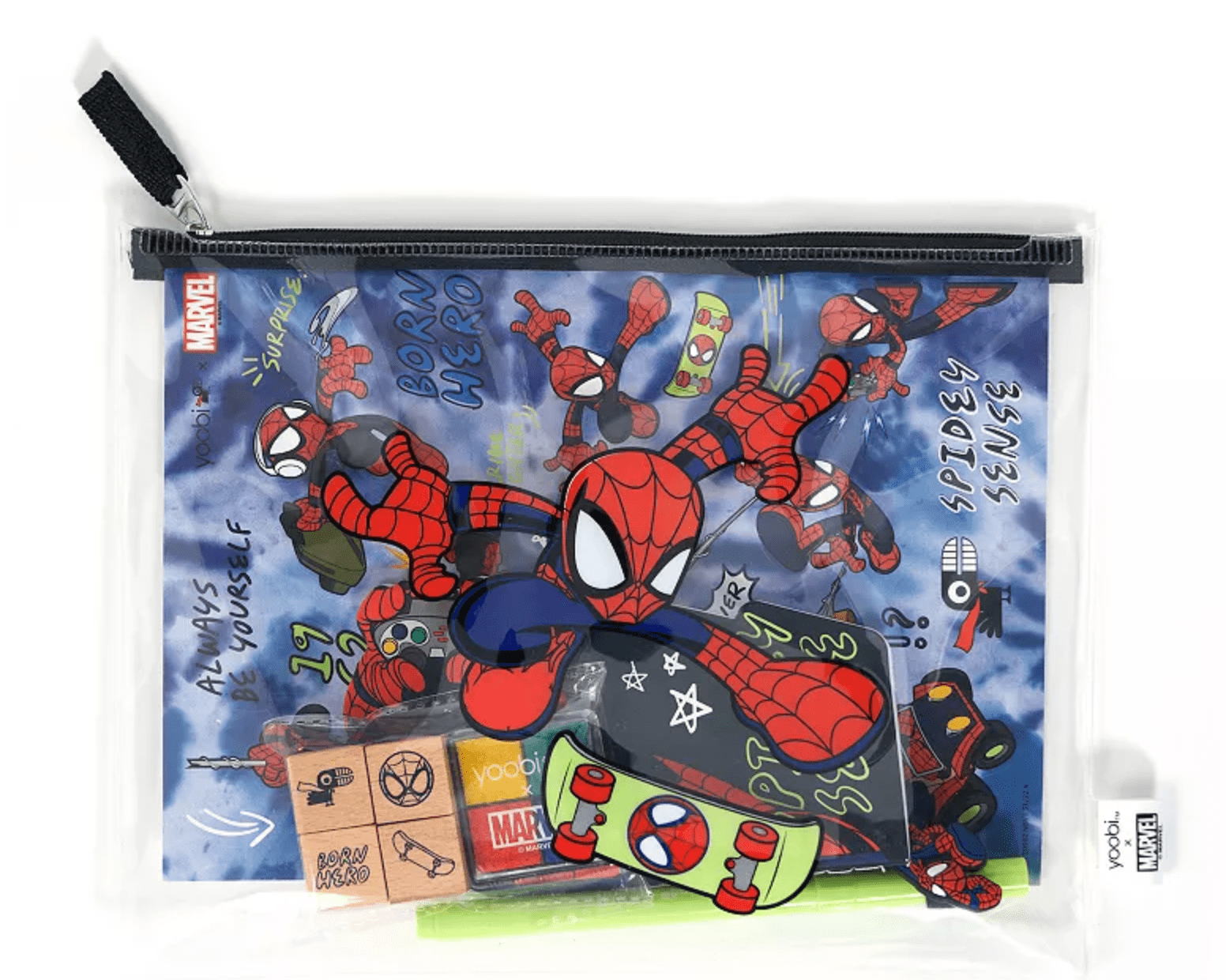 Yoobi | Marvel Multicolor Spider-Man 35-Piece Activity Set - Walmart.com