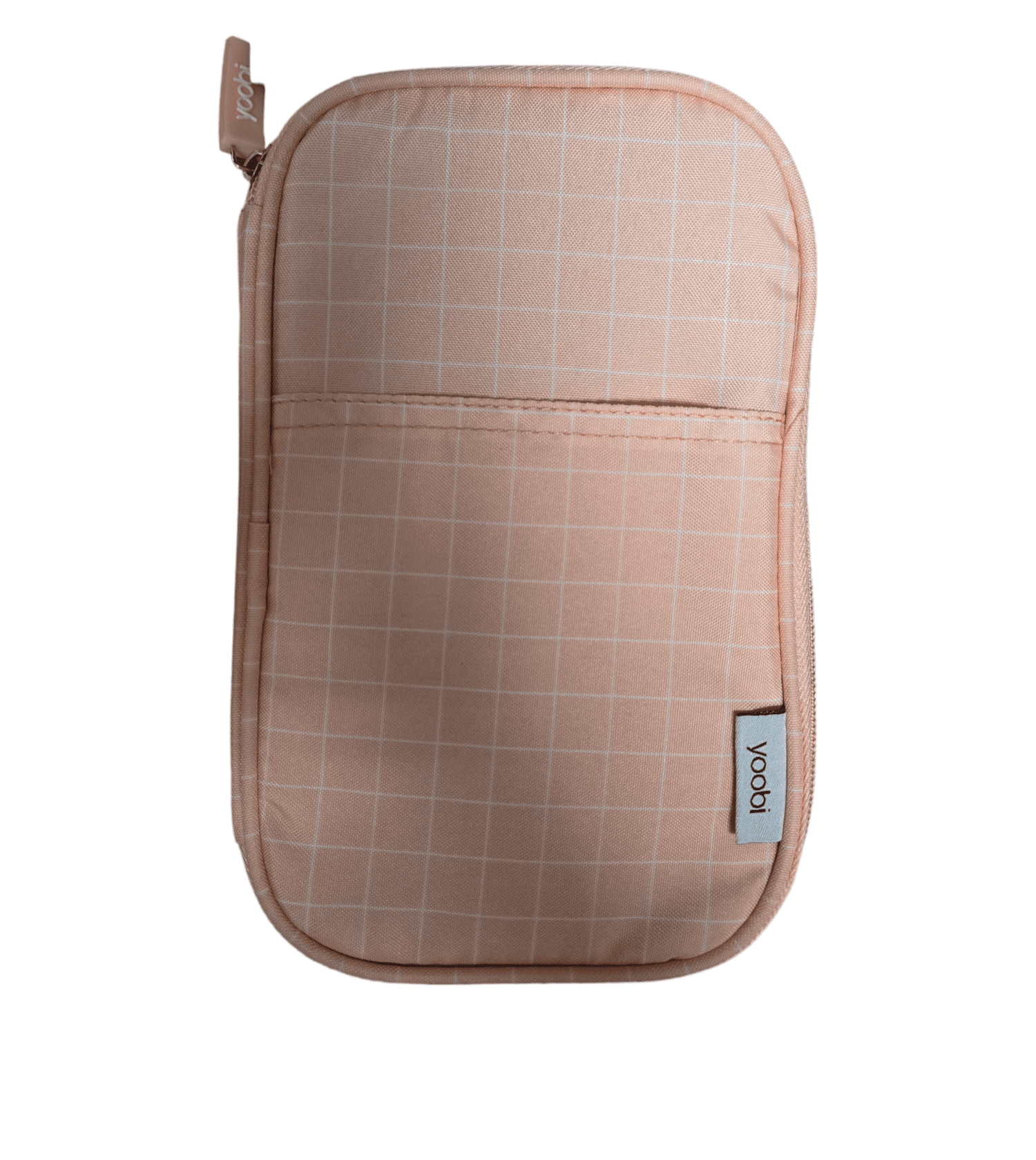 Yoobi | Pencil Case with 2 Zipper Organizer | Blush Grid - Walmart.com