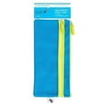 Yoobi Zipper Pouch, Mesh Pocket, Aqua Blue, 10x5, Holds School Supplies ...