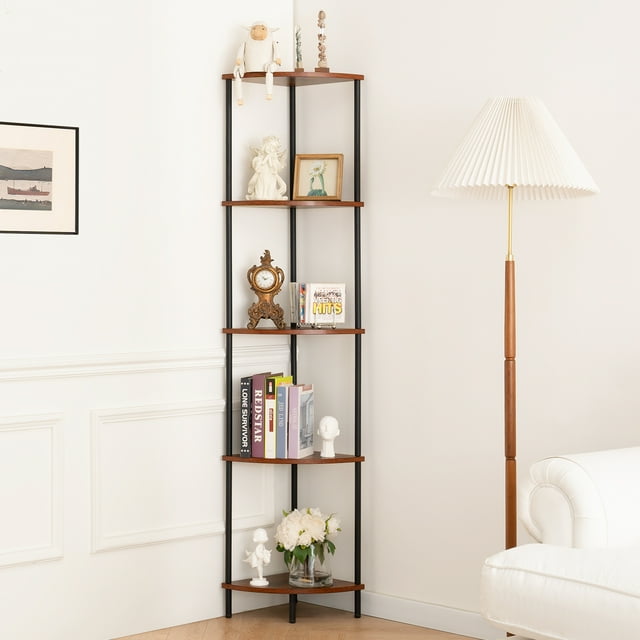 Yoobure Corner Shelf Stand, 5-Tier Corner Shelves, 65" Wall Corner ...