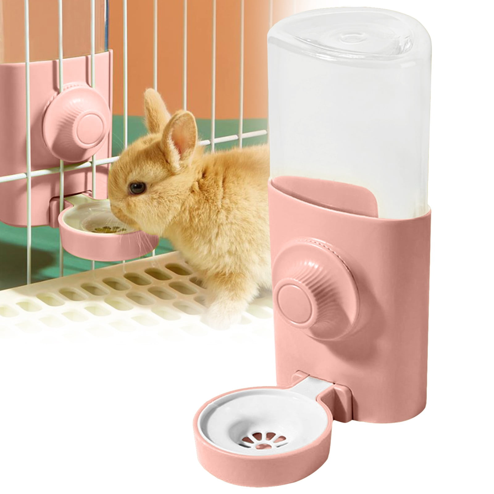 Yooci Rabbit Water Bottle, 600ml/21oz Hanging Water Dispenser Feeder ...