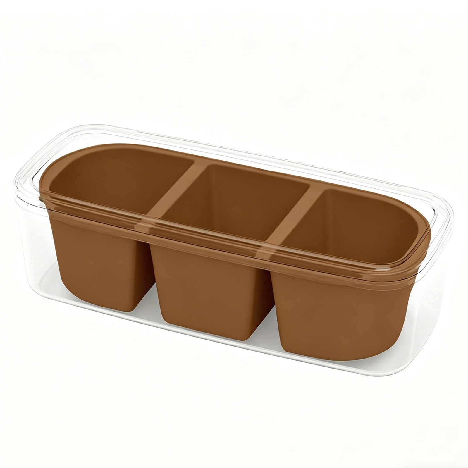 Yooci Silicone Ice Tray with Lid D on Countertop with Blender and Fresh ...