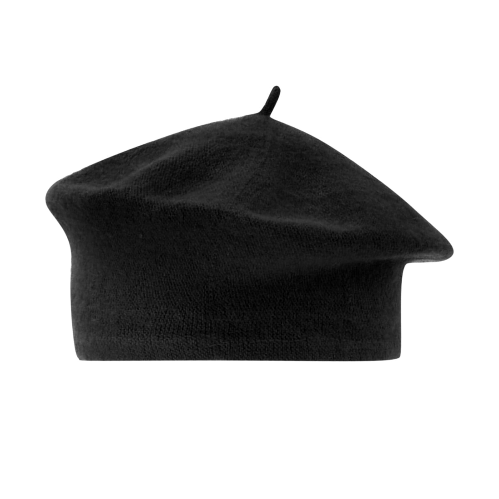 Yoodem Berets for Women Ladies Solid Color Imitation Wool Beret Bud Hat ...