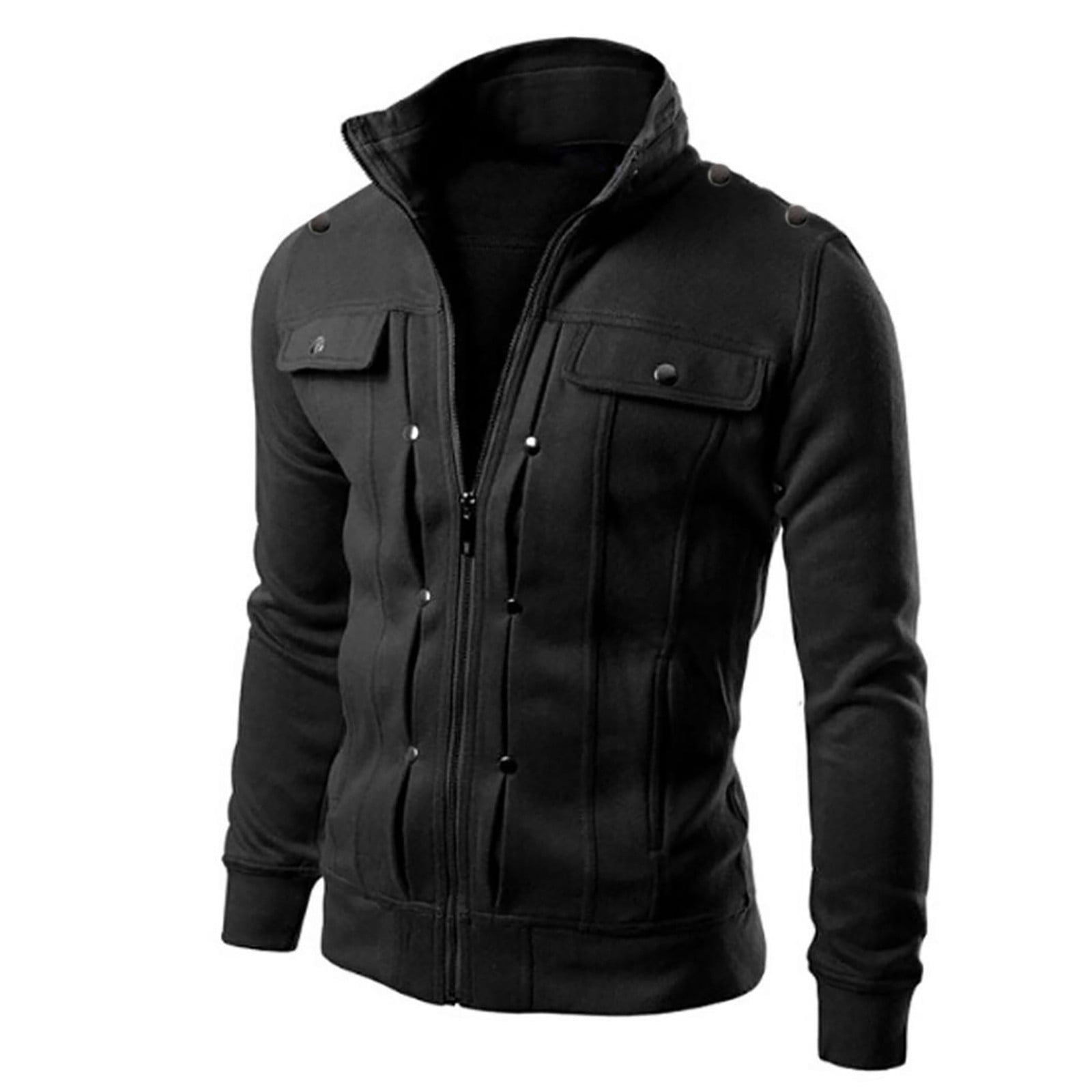 Yoodem Jackets for Men Mens Winter Jacket Mens Cardigan Designed Lapel ...