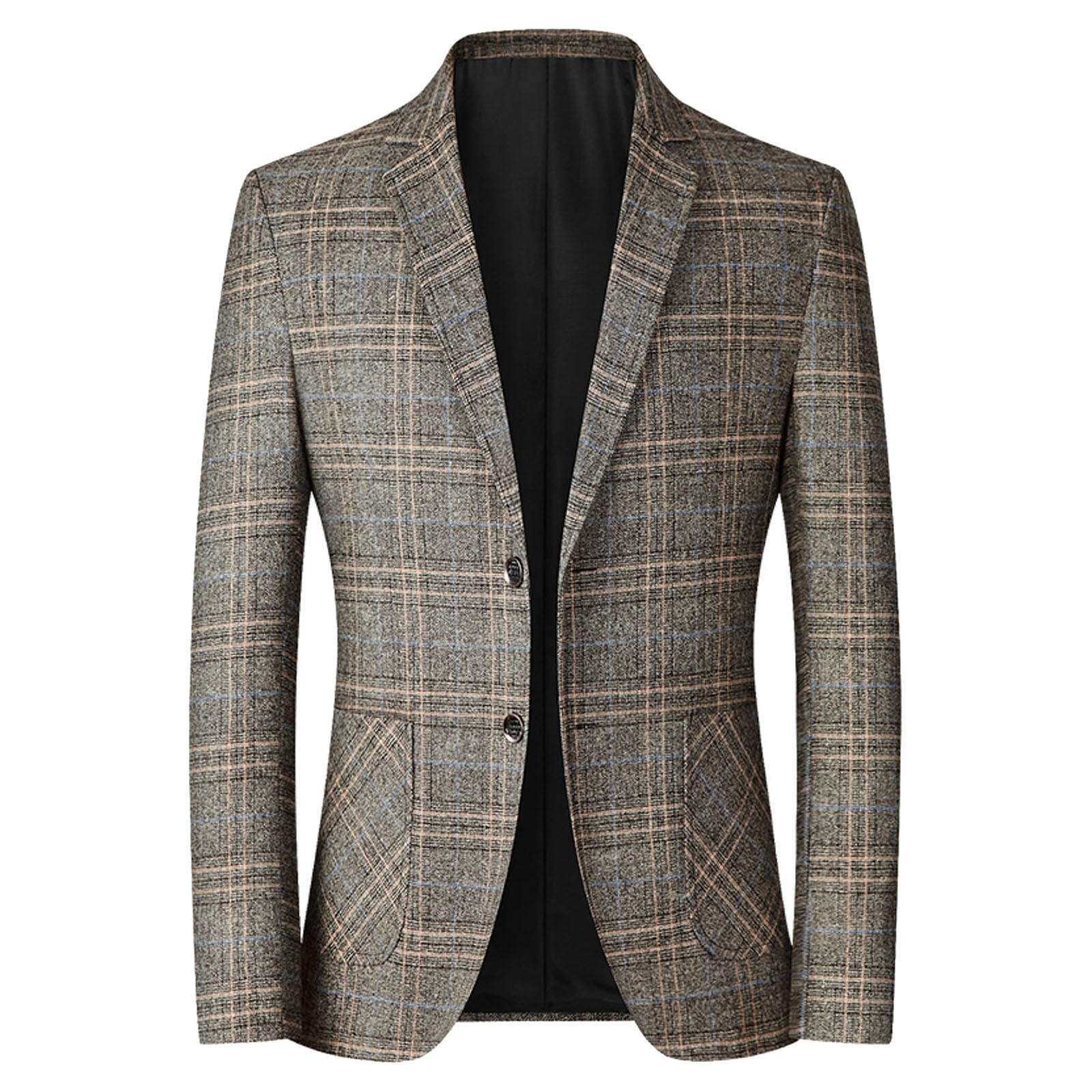 Yoodem Men's Blazers Suits for Men Mens Autumn and Winter Trend Plaid ...