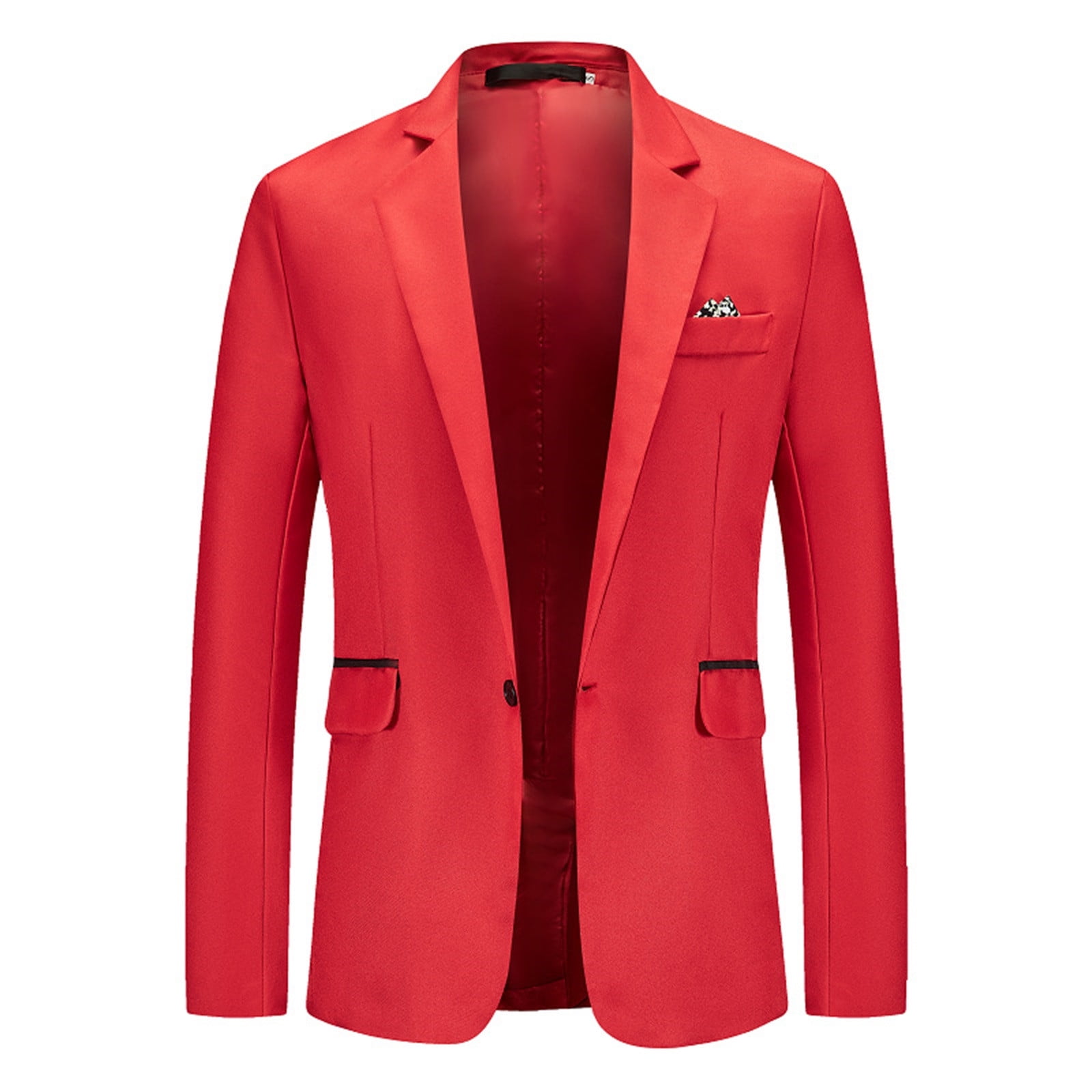 Yoodem Men's Blazers Suits for Men Mens Suit Slim Fit One Button Solid ...