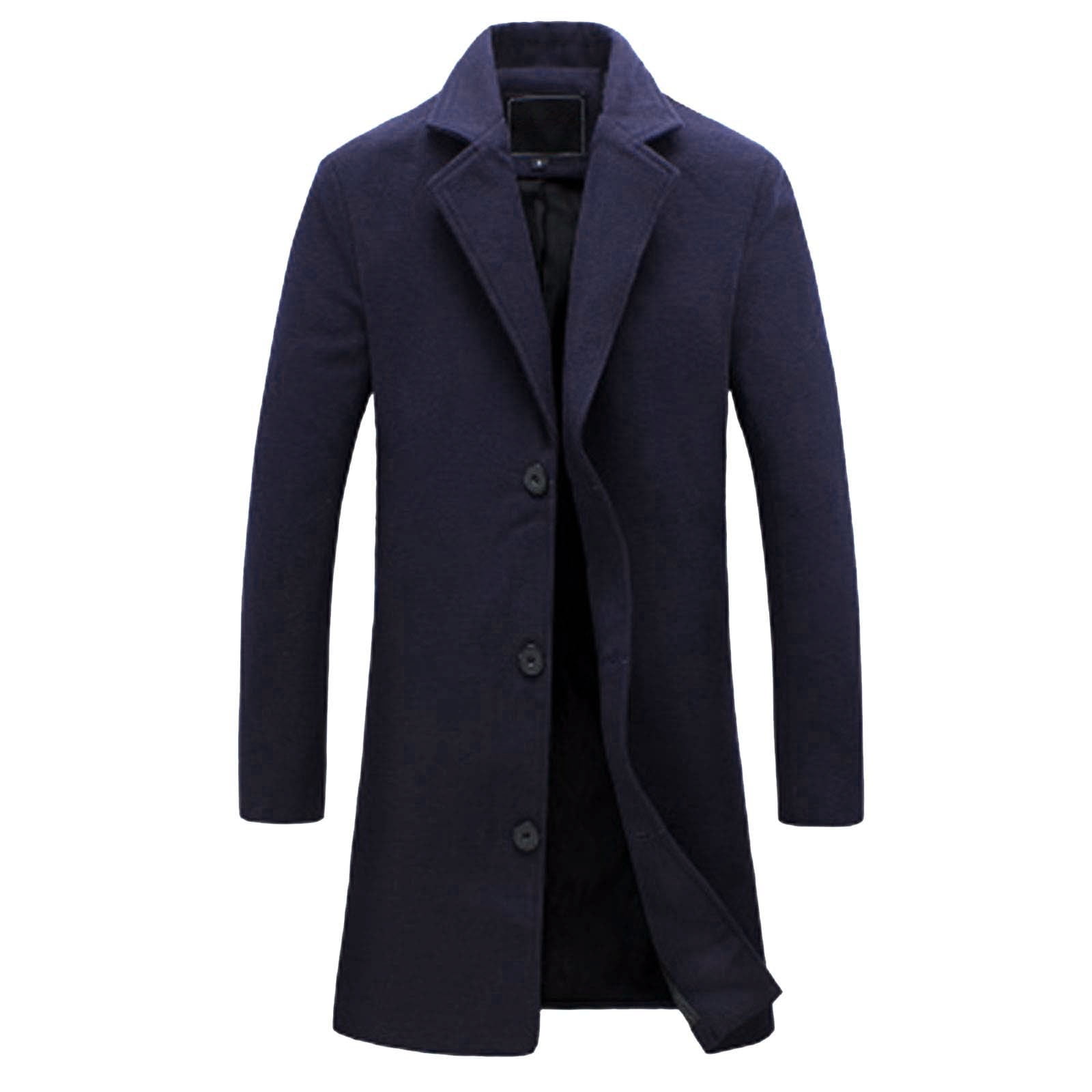 Yoodem Men's Blazers Suits for Men's Plus Size Fall and Winter Jacket ...