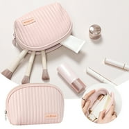 Limorve Makeup Bag,Floral Makeup Bag Large Capacity Zipper Portable ...