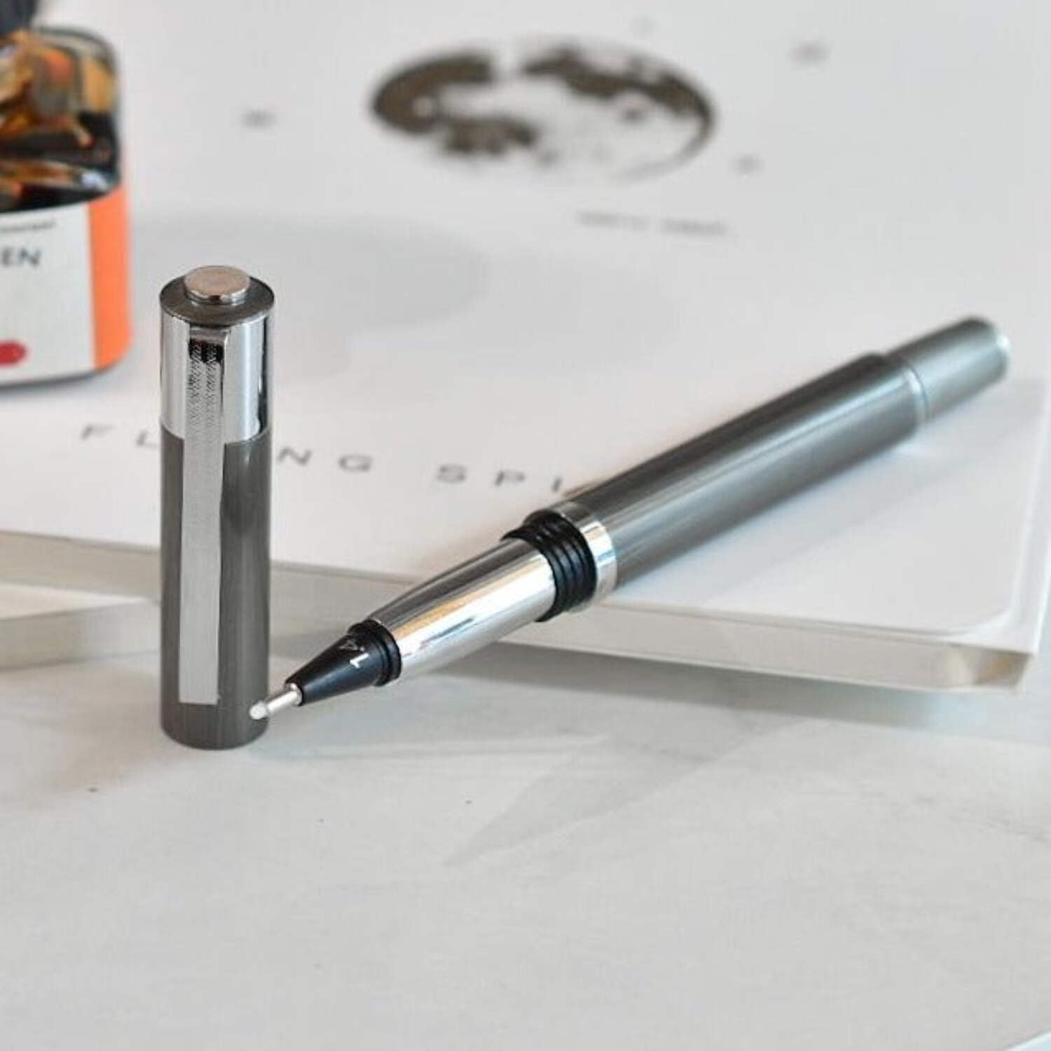 Yookers Metis Grey Brushed Lacquer Fiber Pen - Walmart.com