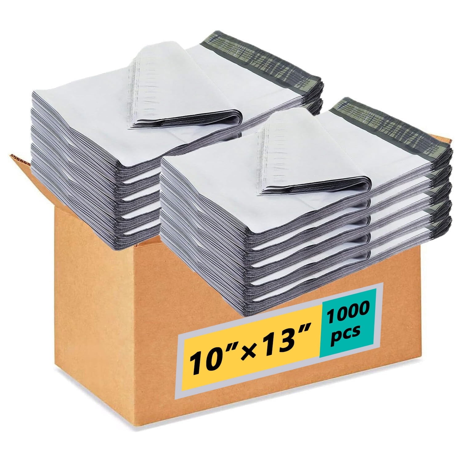 Yookia 10x13 inch Poly Mailers 1000 Pcs – Tear-Proof, Self-Sealing ...