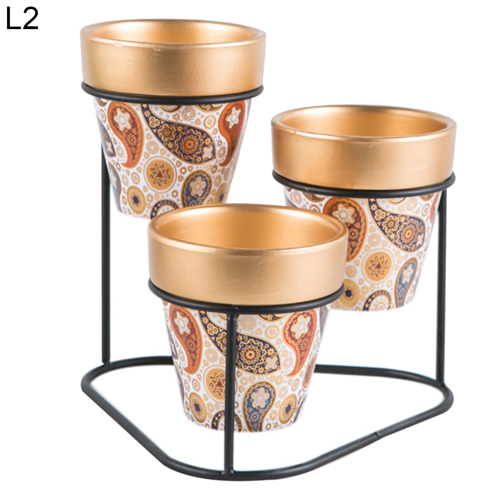 Yoone 1 Set Flower Pot Portable Attractive Long Lasting Decorative ...