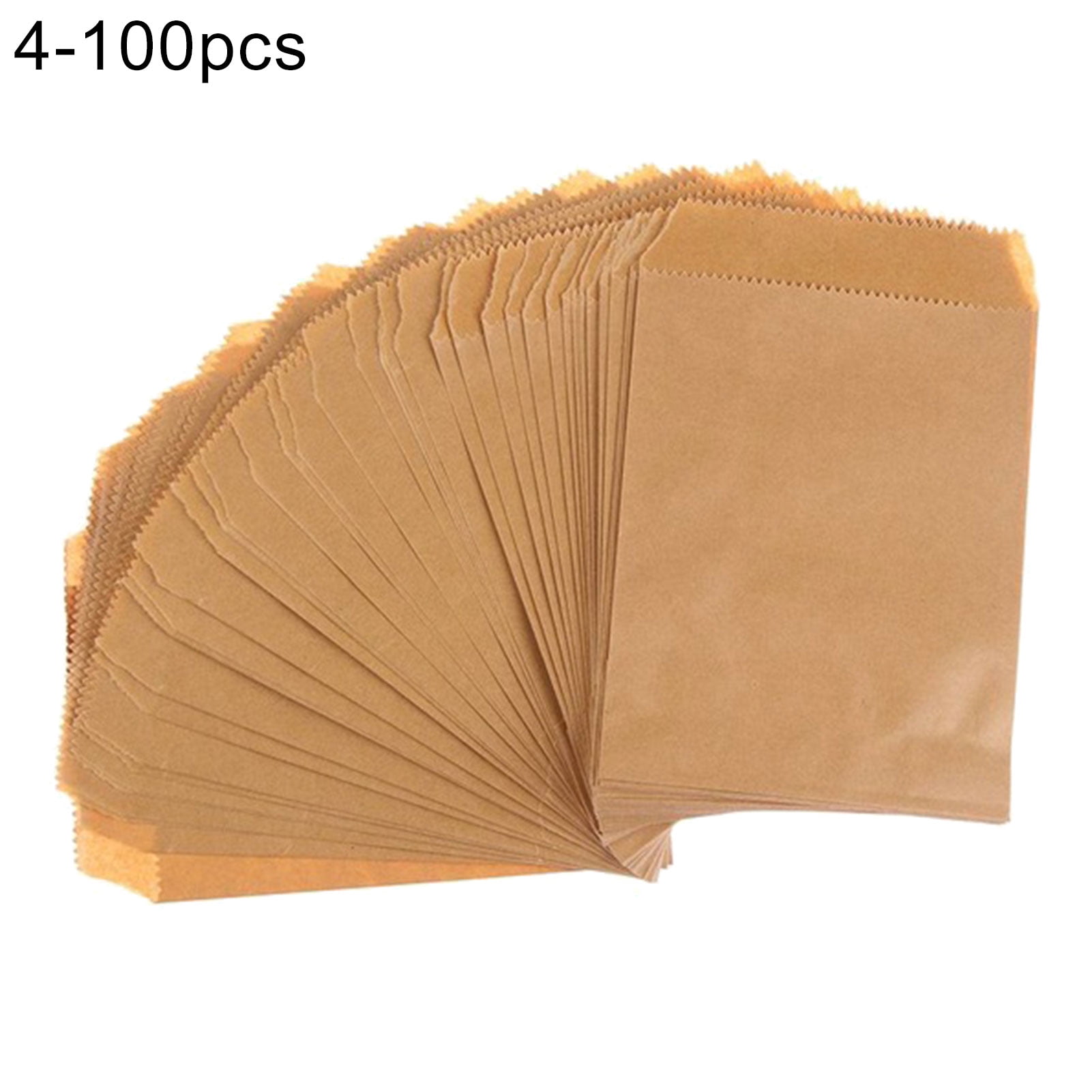Yoone 100Pcs Wave Dot Candy Biscuit Popcorn Kraft Paper Packing Bags ...