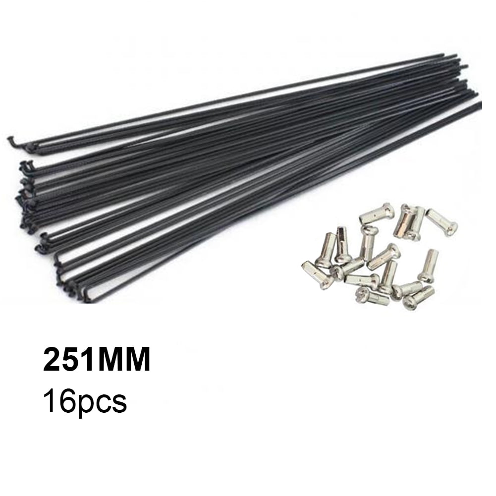 Yoone 16Pcs 251mm-269mm MTB Mountain Bicycle Bike Wheel Steel Spokes ...