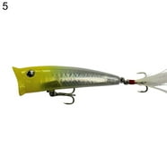 Betts Fishing Lure 1201-8-1 Pop N' Hot Fly Popper Size 8 White Fishing ...