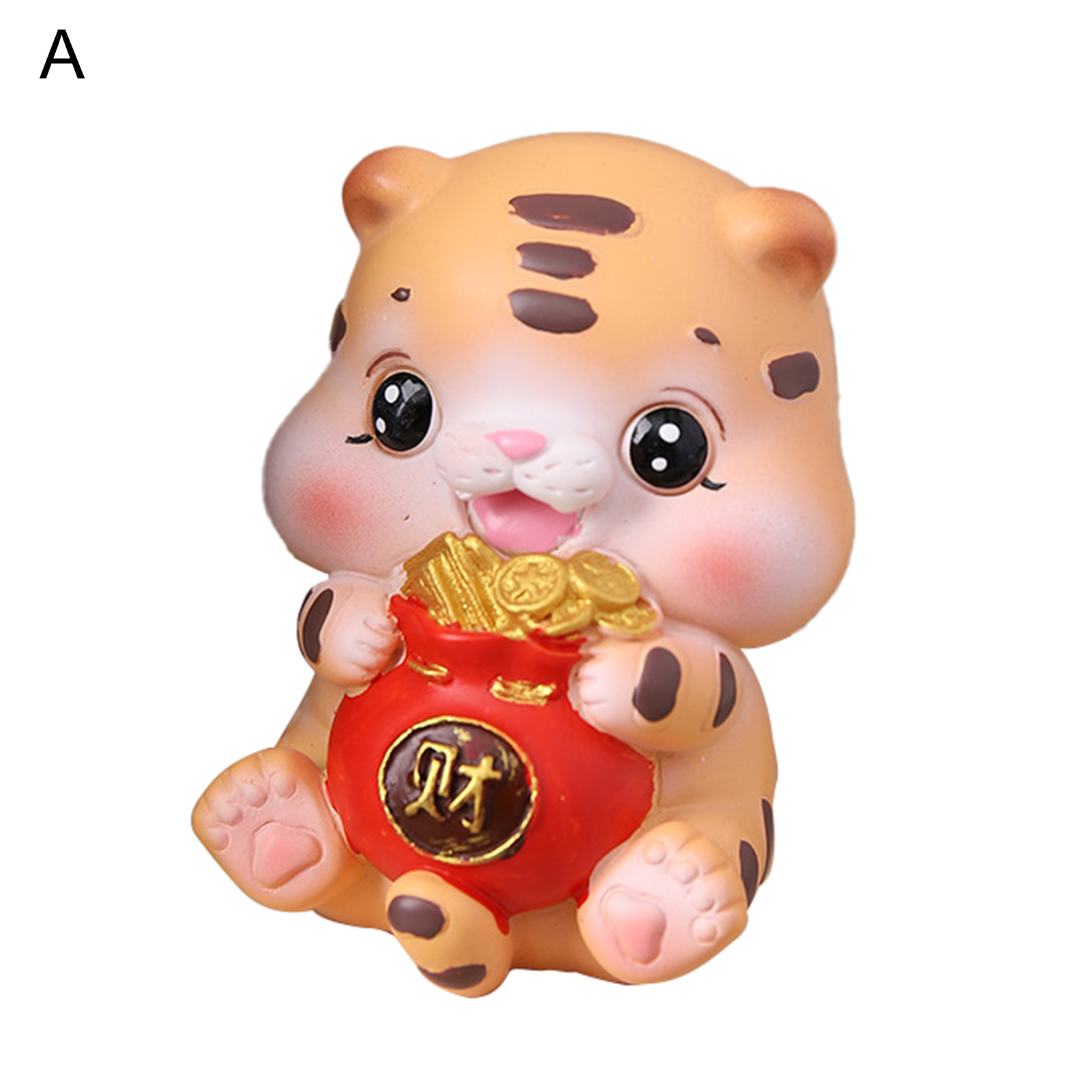 Yoone Animated Tiger Sculpture Cartoon Resin Handmade Festival Tiger ...