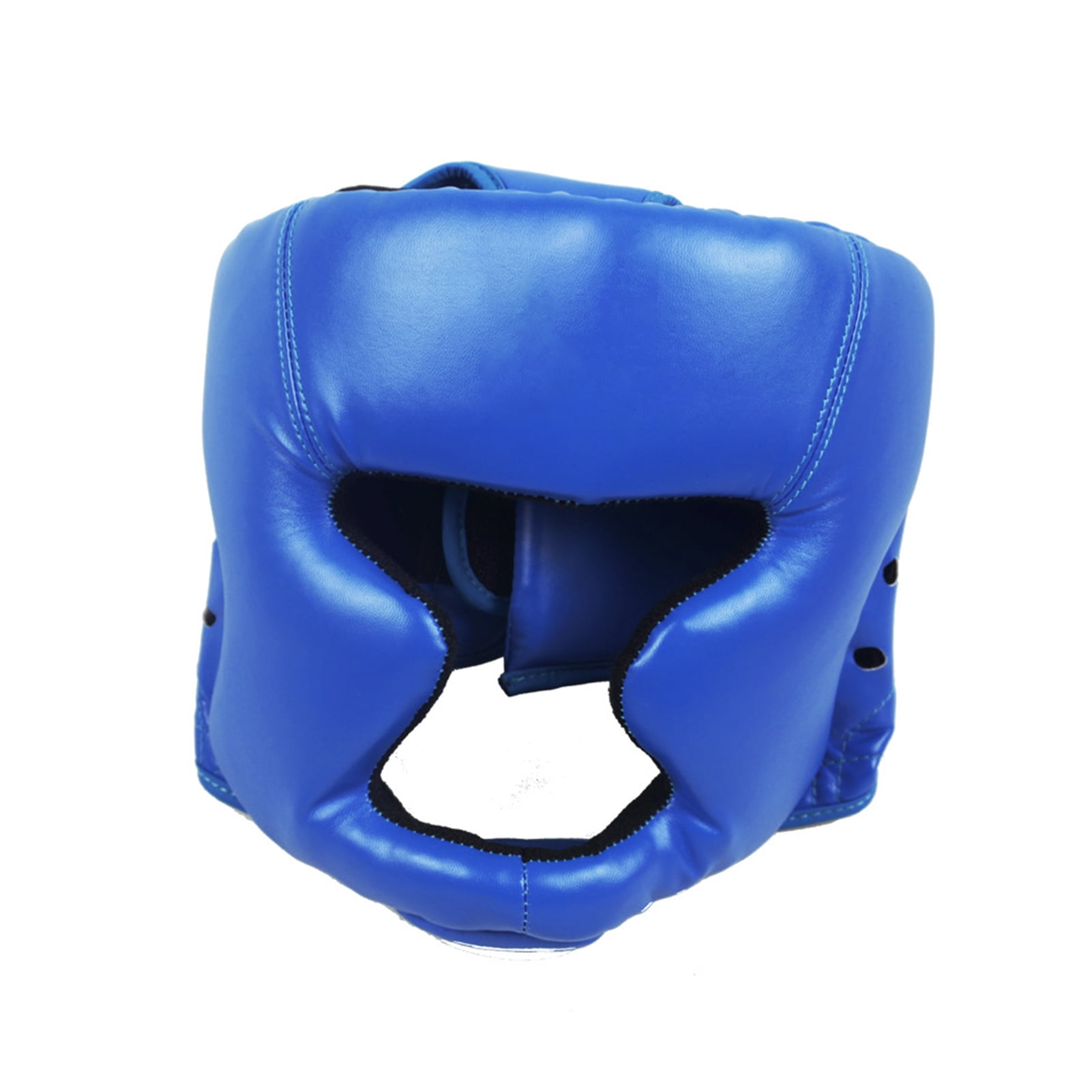 Yoone Faux Leather Boxing Martial Arts MMA Helmet Head Guard Headgear ...