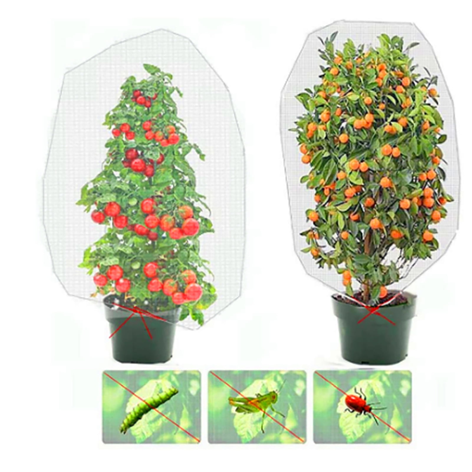 Yoone Garden Mesh Netting for Plants, Mesh Bag Plant Cover with ...