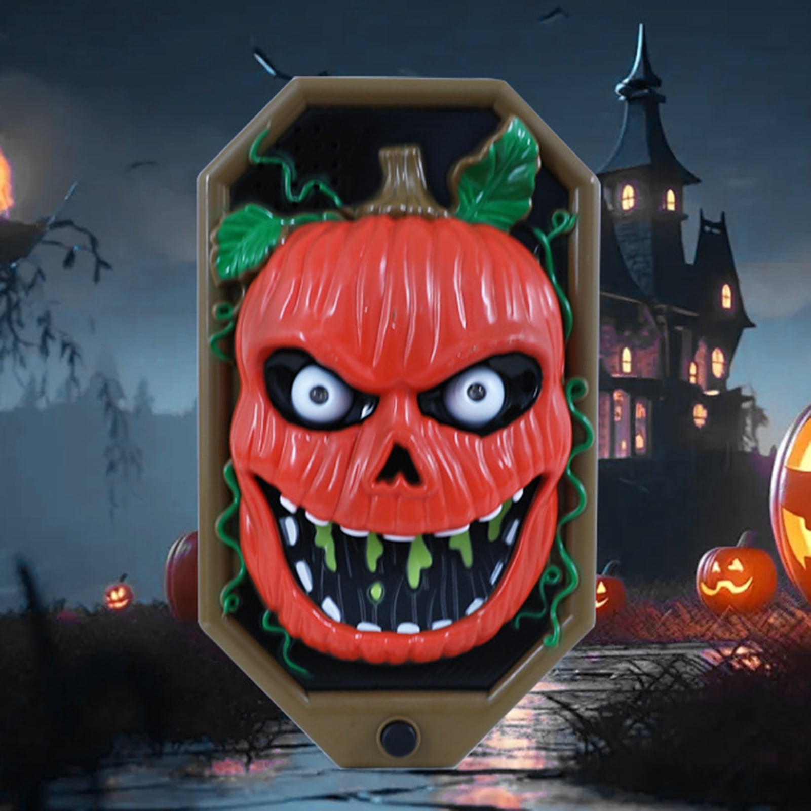 Yoone Halloween Skull Doorbell,Skeleton Pumpkin Witch Door Bell with ...