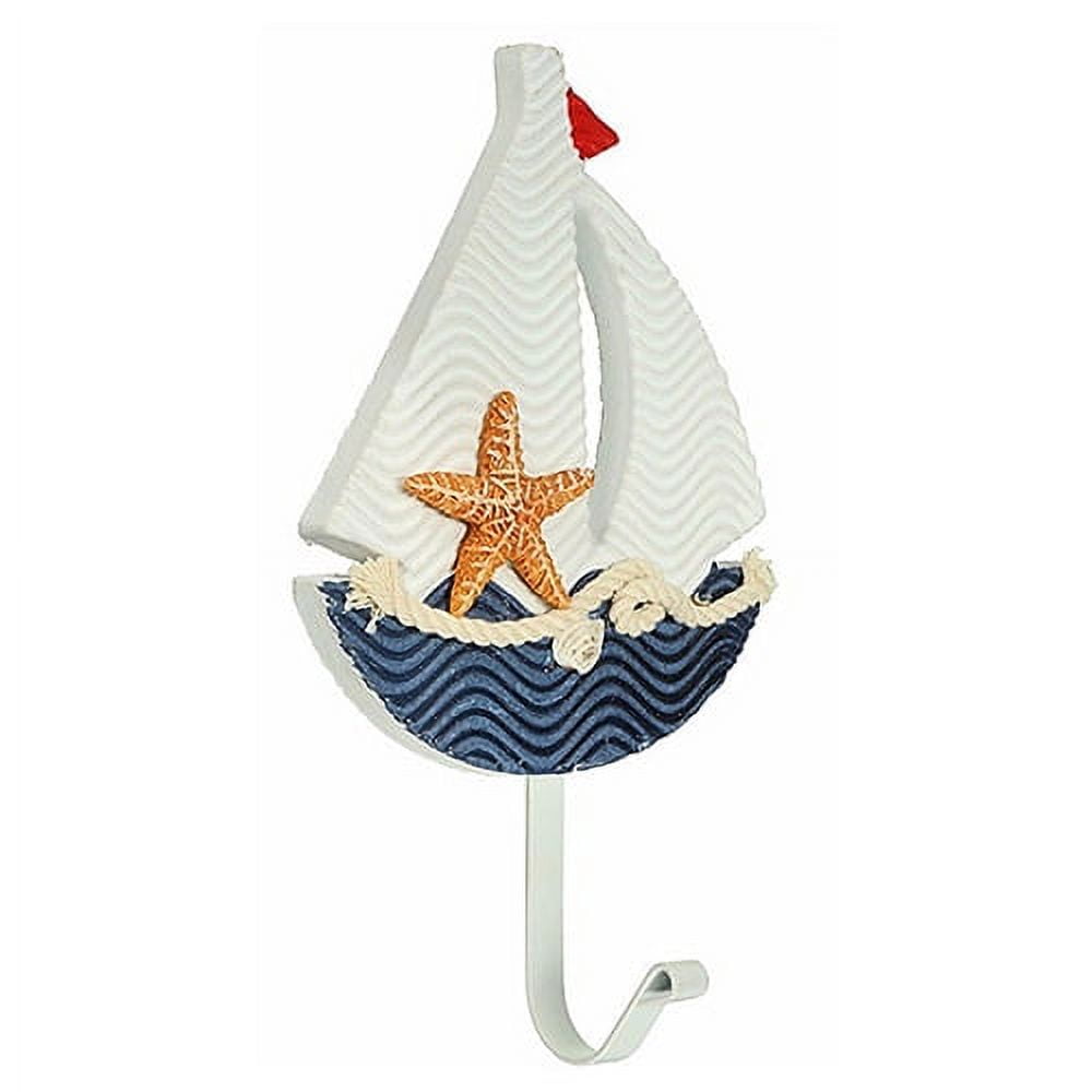 Yoone Mediterranean Nautical Slippers Fish Sailing Wall Hangers Hat ...