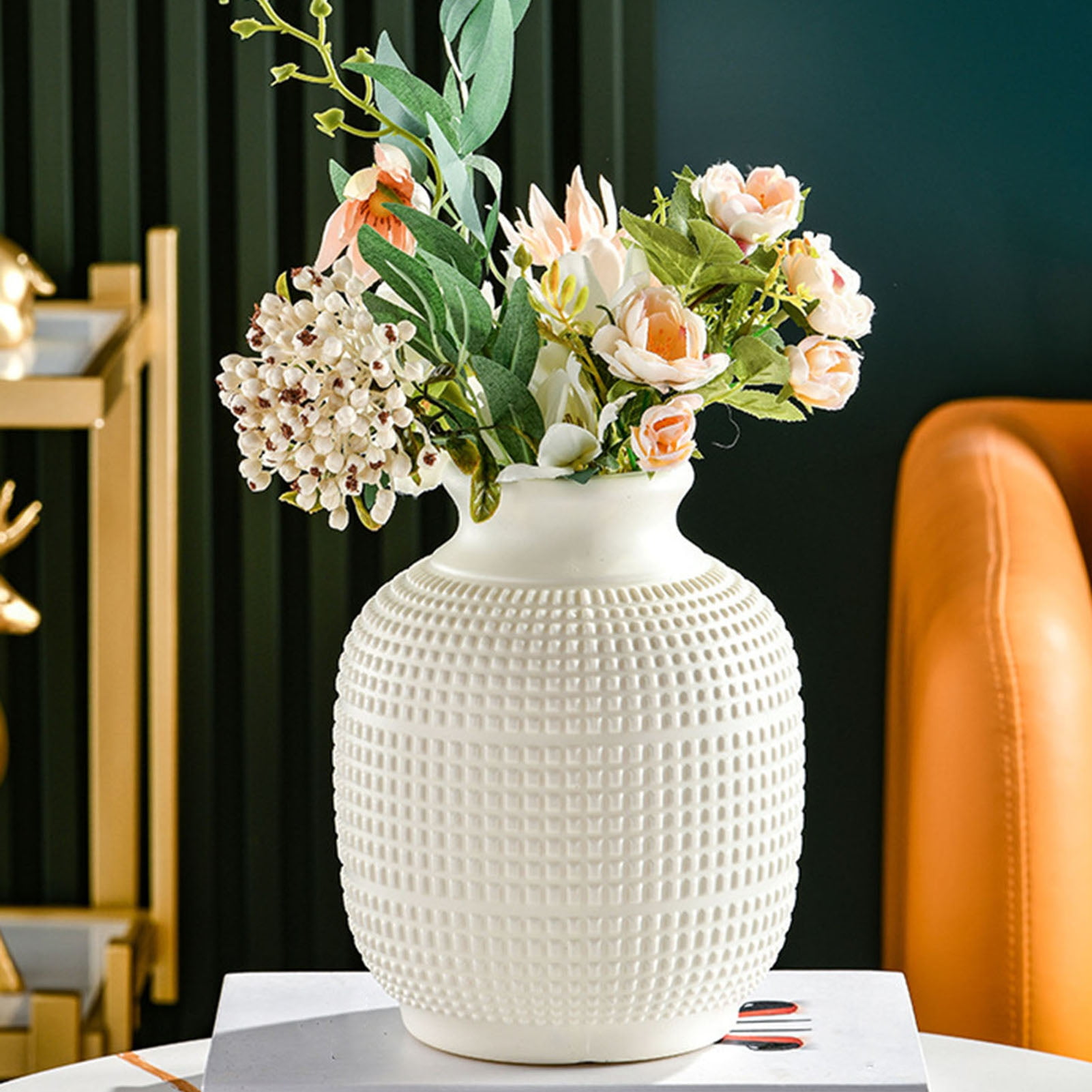 Yoone Plastic Flower Vase Indoor Outdoor Modern Real Dried Flower ...