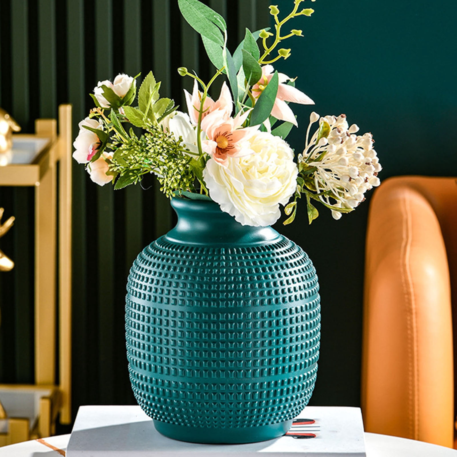 Yoone Plastic Flower Vase Indoor Outdoor Modern Real Dried Flower ...