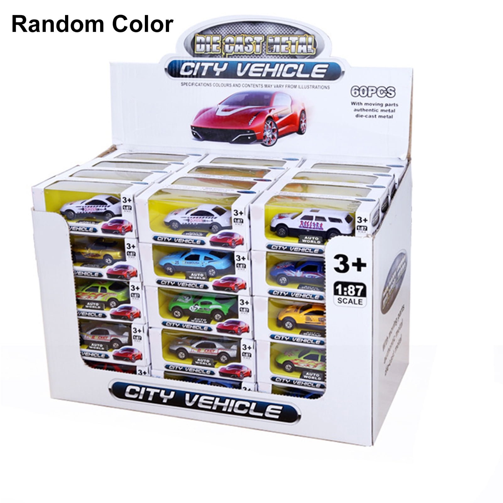 Yoone Random Color Mini Simulation Car Model Toys Children Kids Cartoon ...