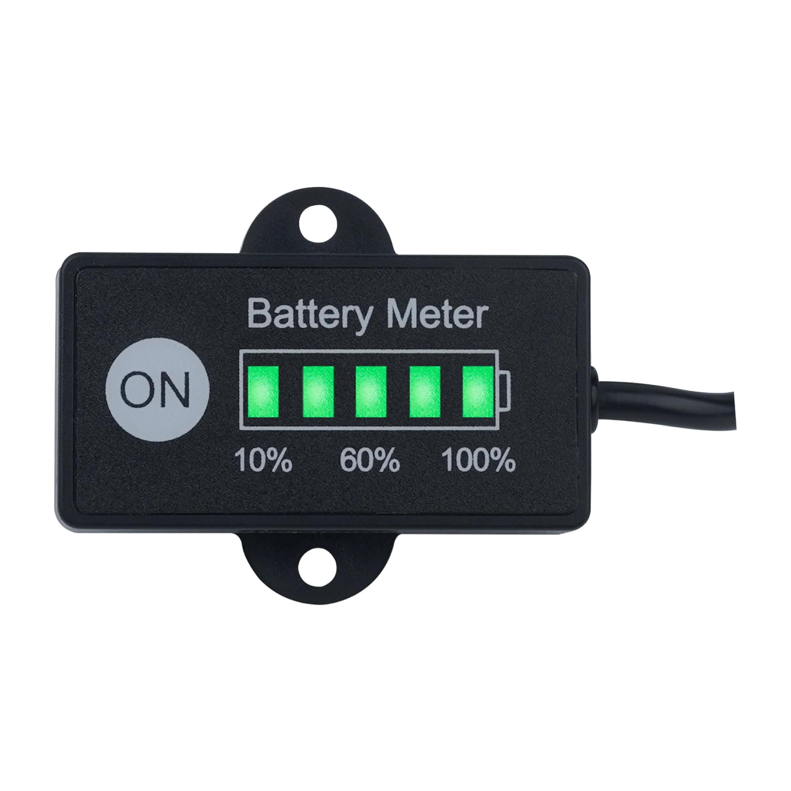Yooreal 12V/24V Battery Capacity Meter Battery Fuel Gauge Indicator ...
