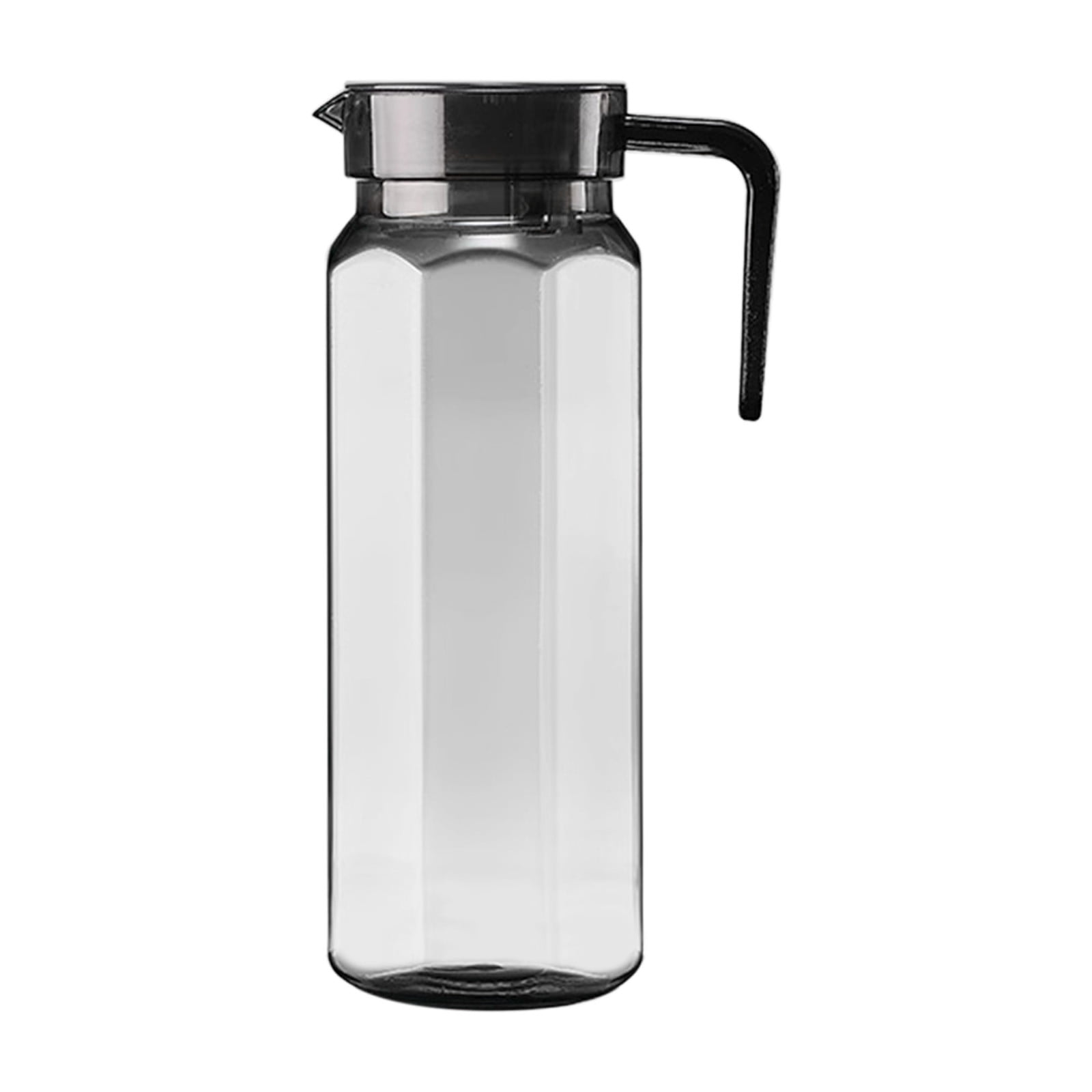 Yooshoverk 1.1L Juice Pitcher - BPA Free Plastic Beverage Server w/ Lid ...
