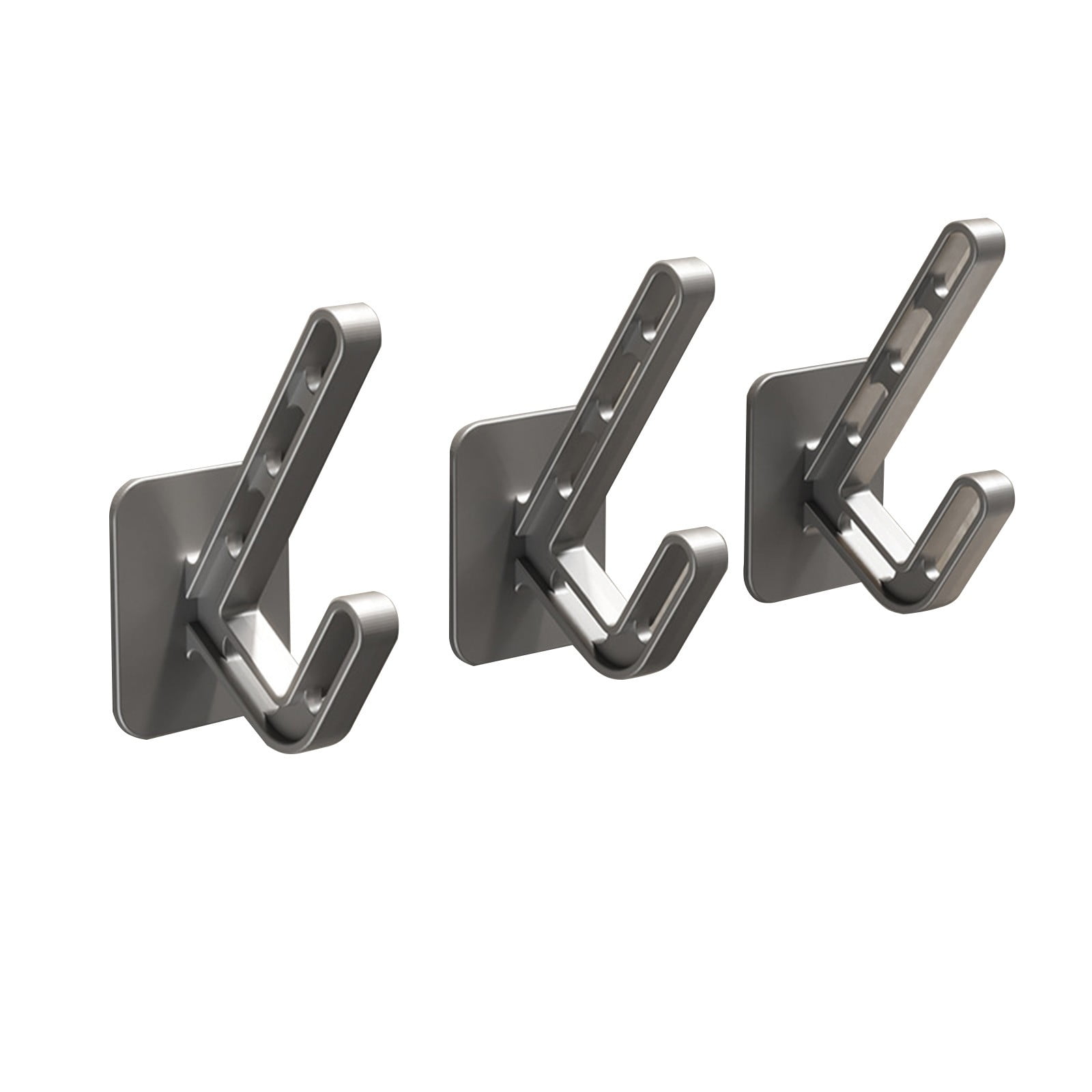 Yooshoverk 3 Pack Wall Mount Clothes Hooks No Drill Hangers Strong ...