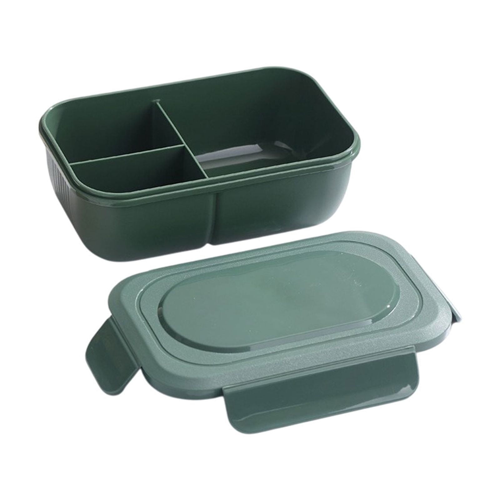 Yooshoverk 3 Section Bento Box - Silicone Portion Control Container for ...