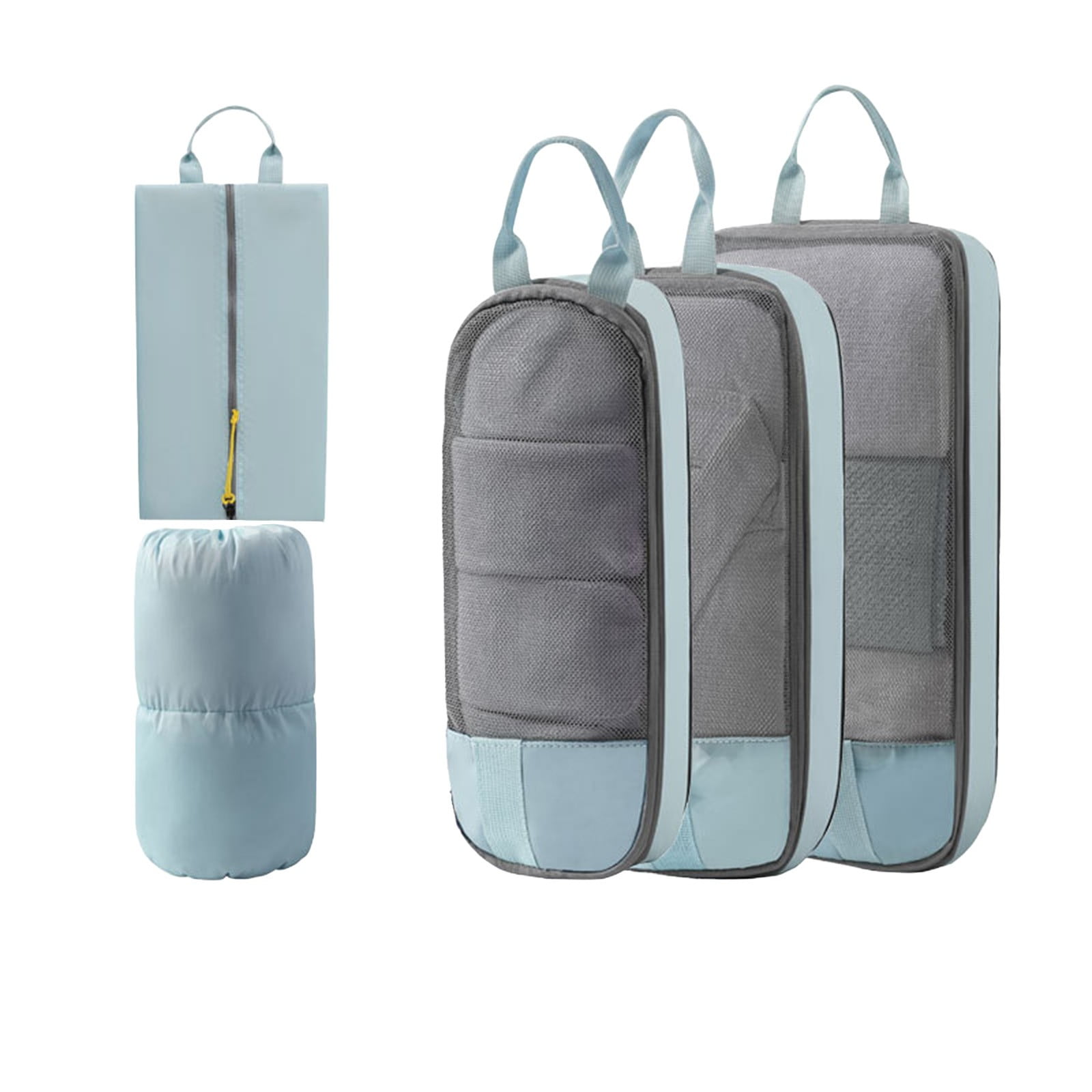 Yooshoverk 5 Piece Travel Organizer Set Packing Cubes Hand Carry Bags ...