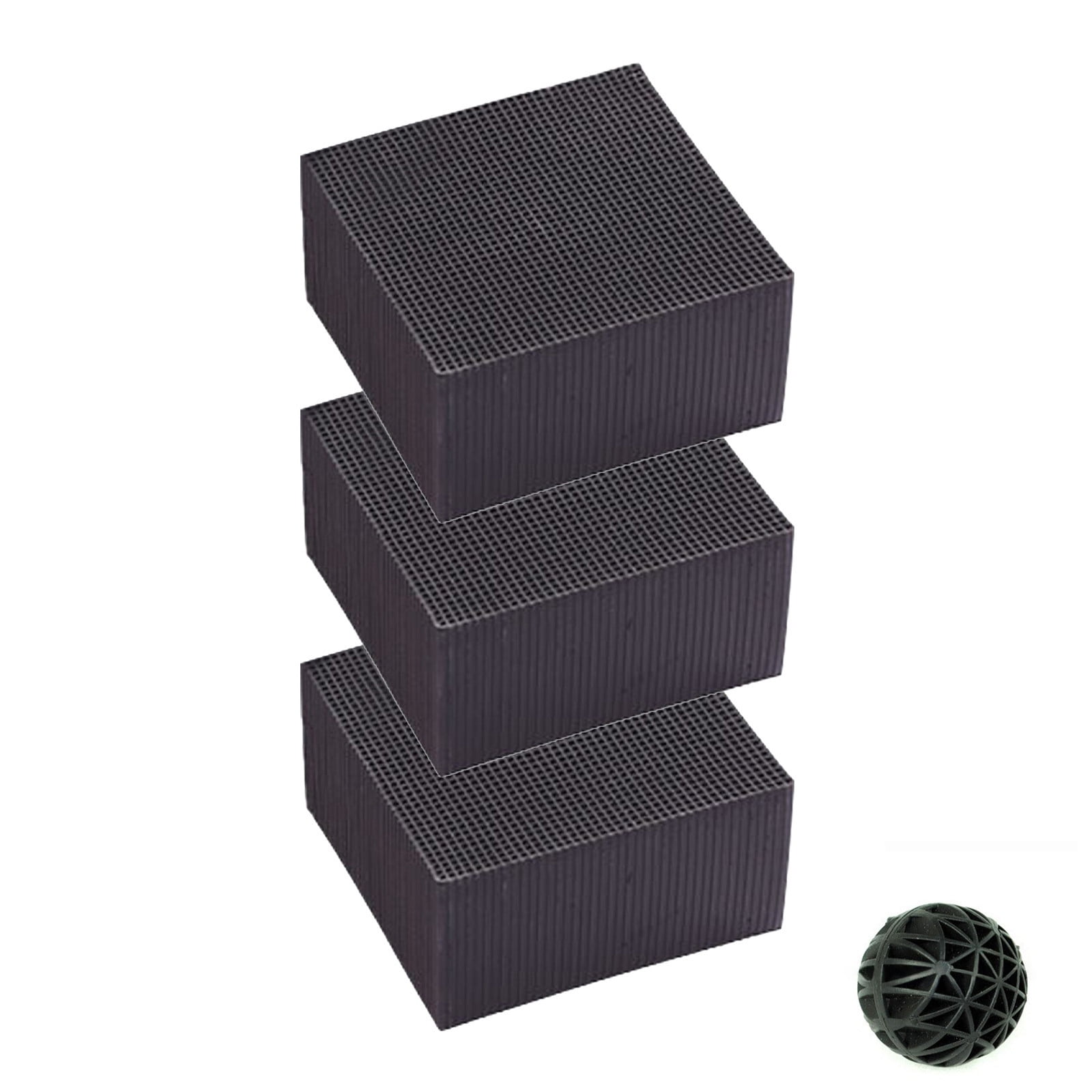 Yooshoverk Activated Carbon Filter Cubes - 12 Pack Honeycomb Water ...