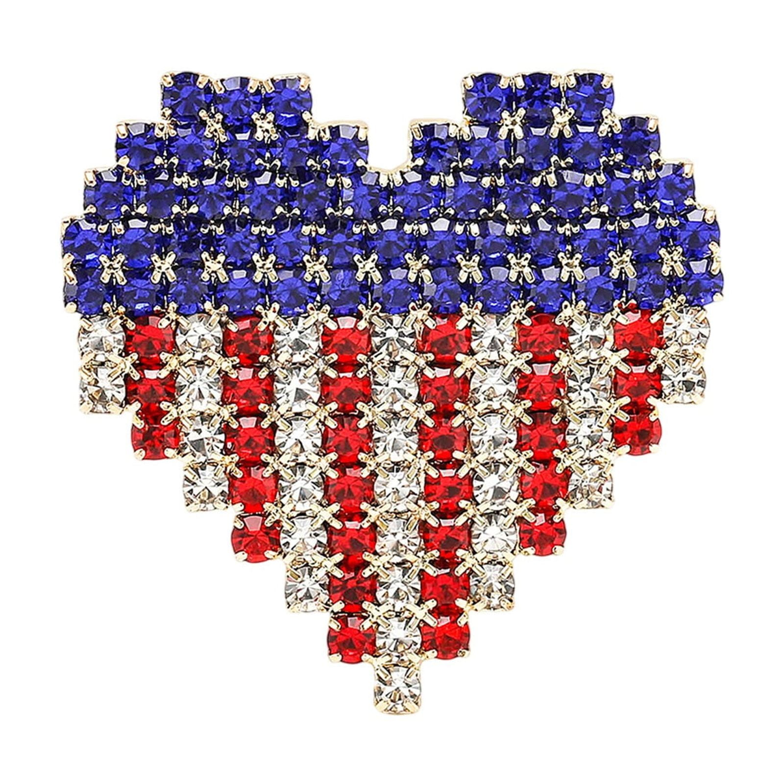 Yooshoverk American Flag Pin Brooch 1.5" Patriotic Lapel Pin for Jacket ...