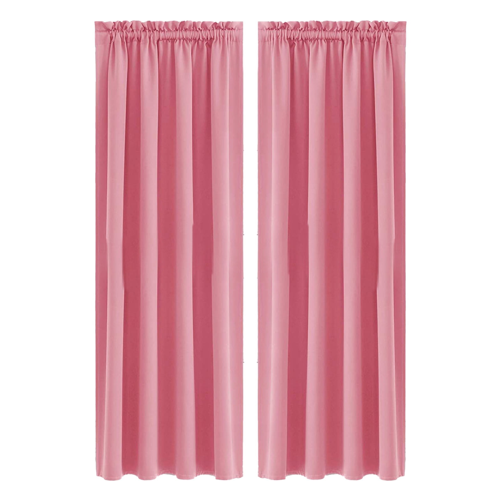 Yooshoverk Blackout Curtains 42x84in Heat-Insulating Solid Color for ...