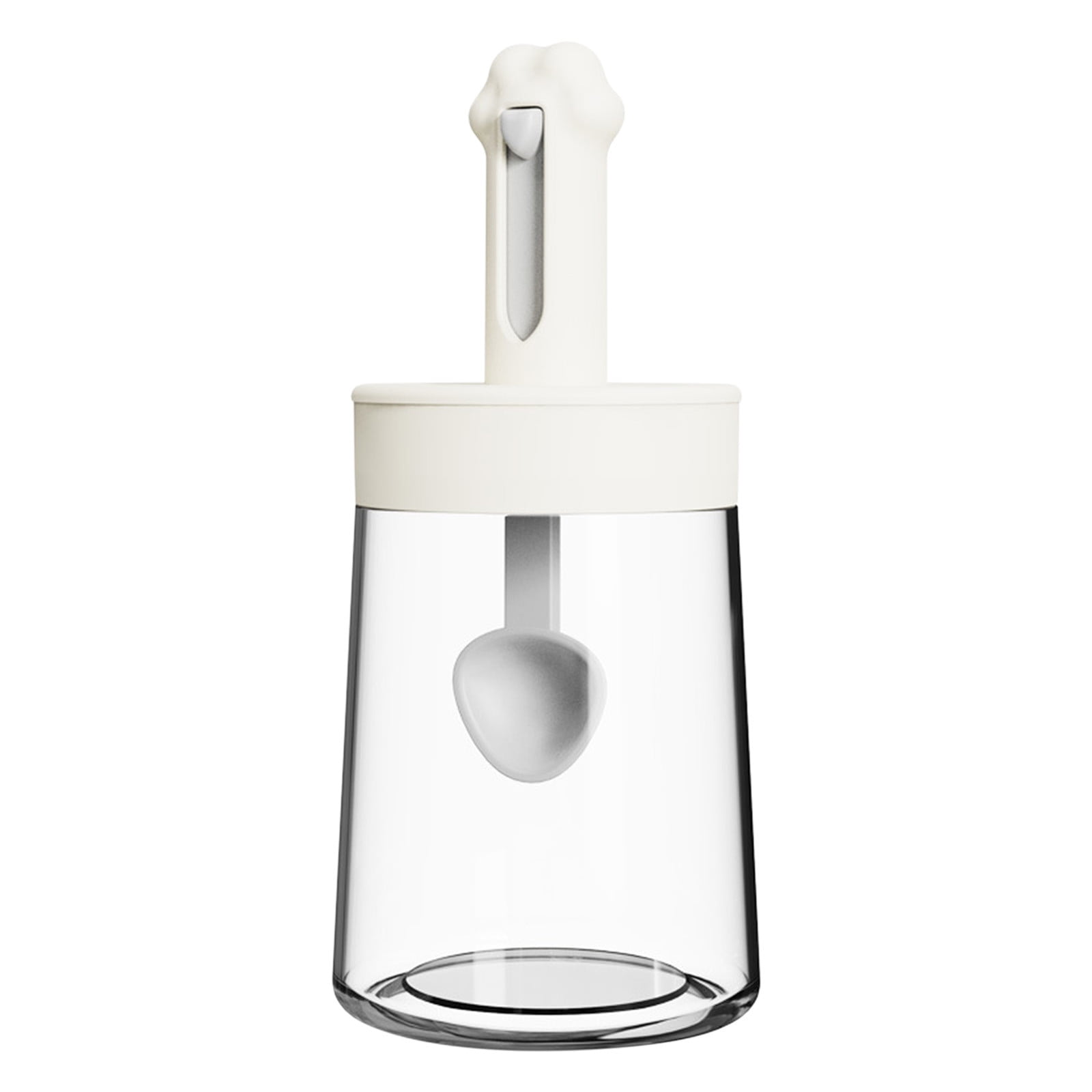 Yooshoverk Cat Paw Spice Jar Glass Container Transparent Sealed Lid ...