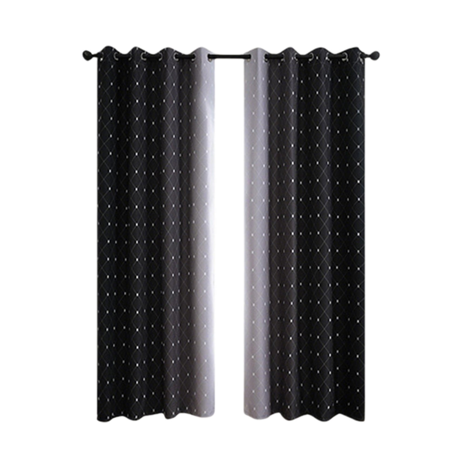 Yooshoverk Curtain Set, Beige, 95x52in, Blackout Gradient, Heat ...