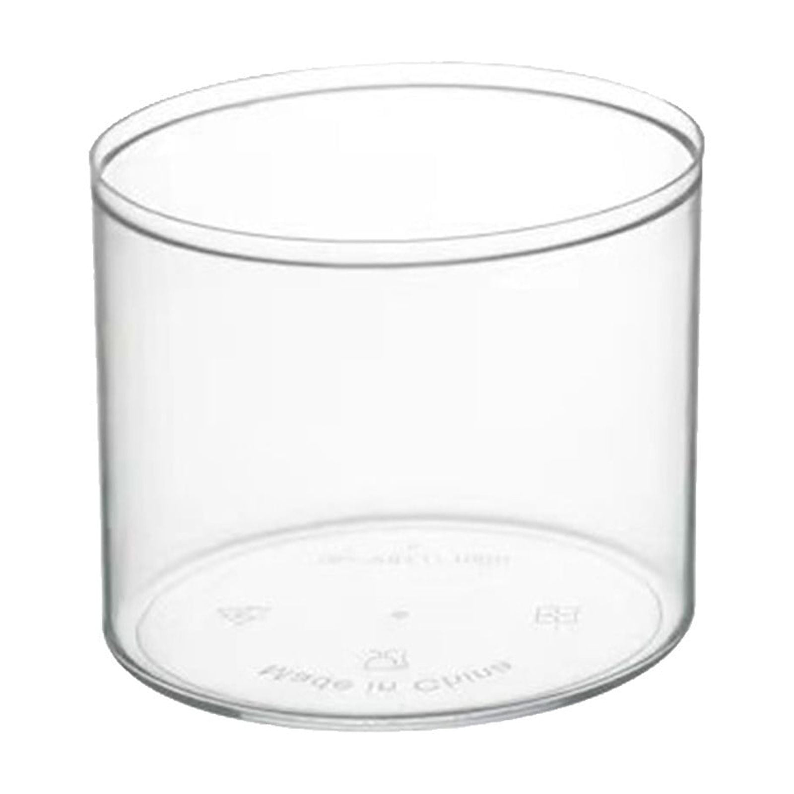 Yooshoverk Disposable Cup 6.8oz Plastic Transparent Thick Design Holds ...