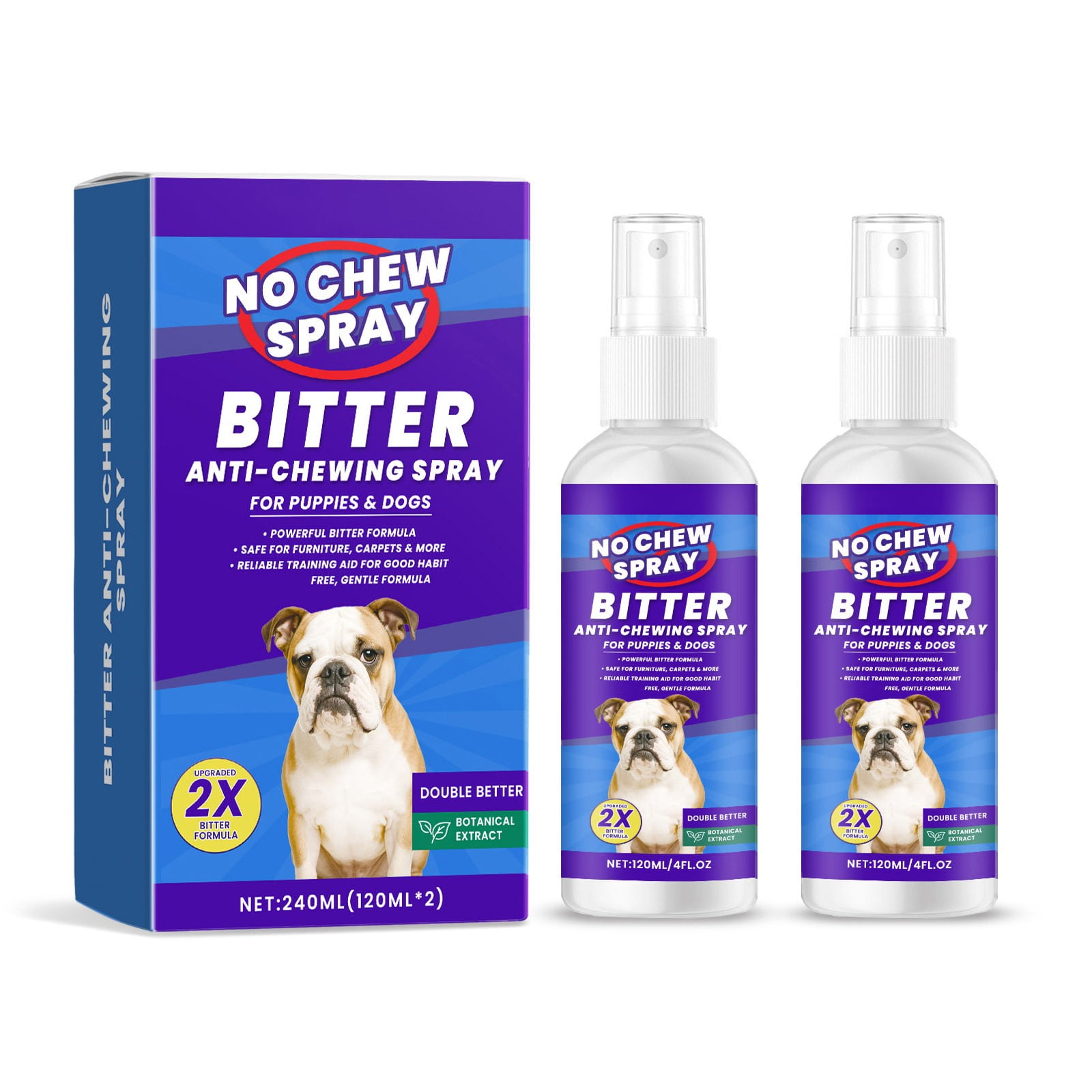 Yooshoverk Dog Chew Deterrent Spray 8 fl oz | Double-Strength Bitter ...