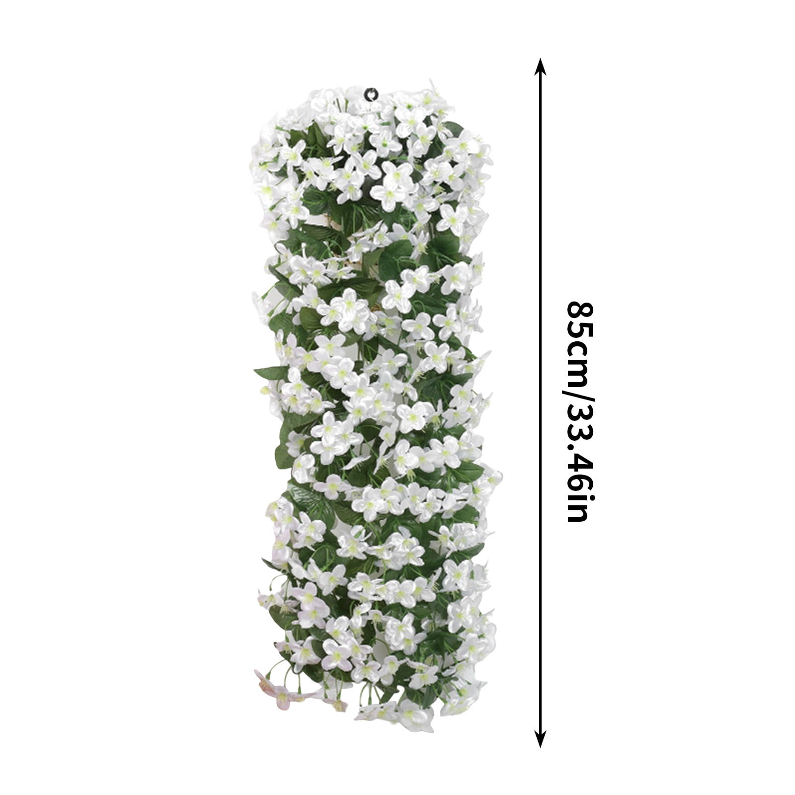 Yooshoverk Fake Violet Wall Decor, Plastic Hanging Flowers for Home ...