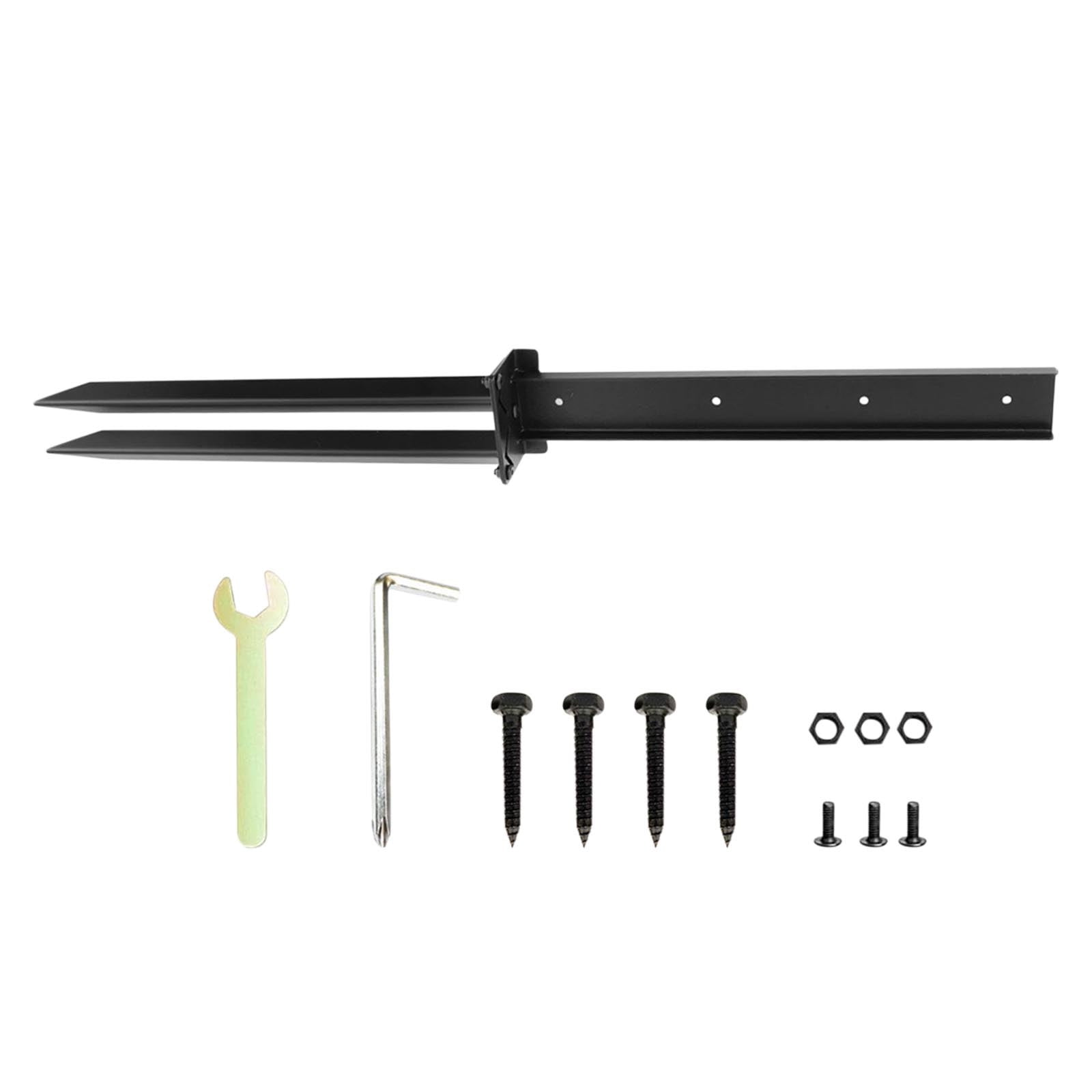 Yooshoverk Fence Post Repair Kit | Mailbox Post Support | Carbon Steel ...