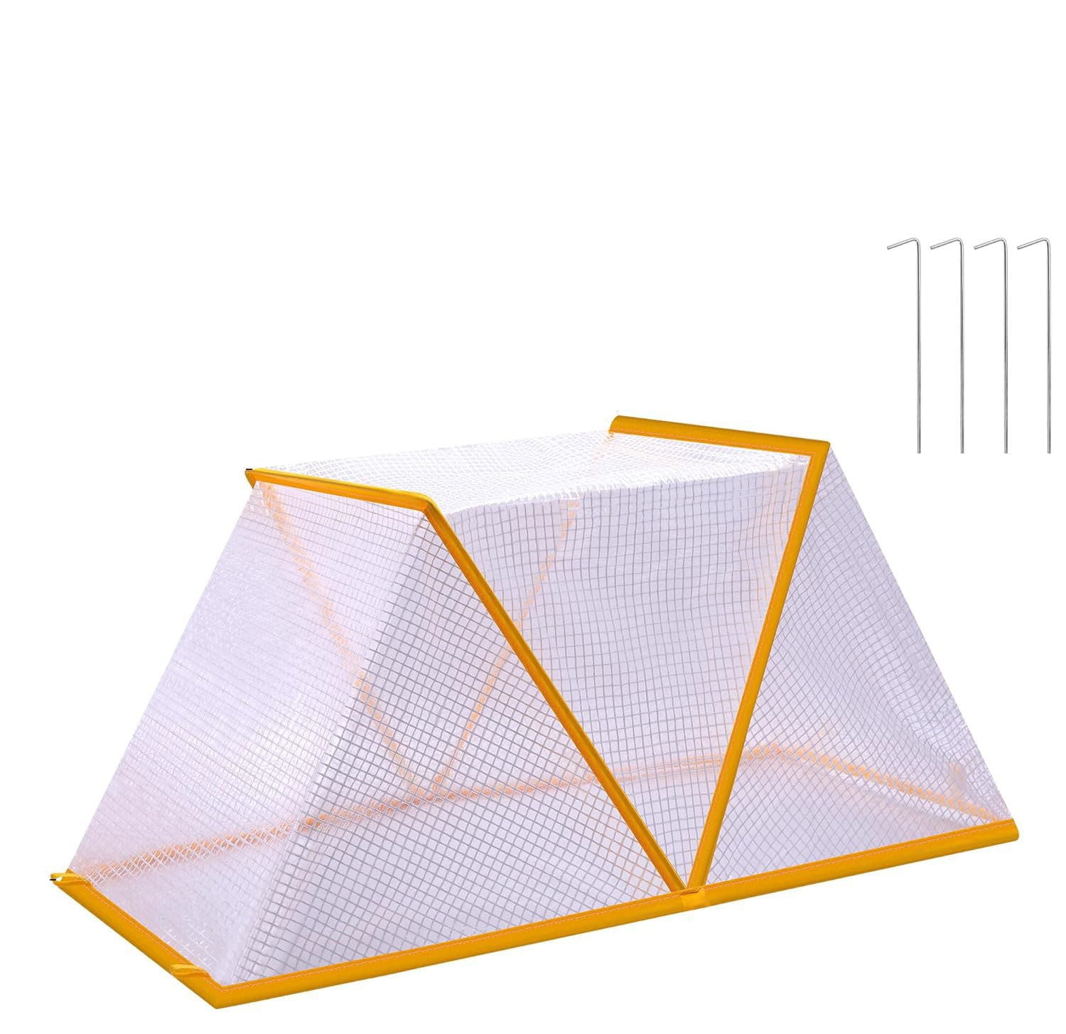 Yooshoverk Foldable Plant Protection Hood Cover - 19x9x1in PVC Frost ...