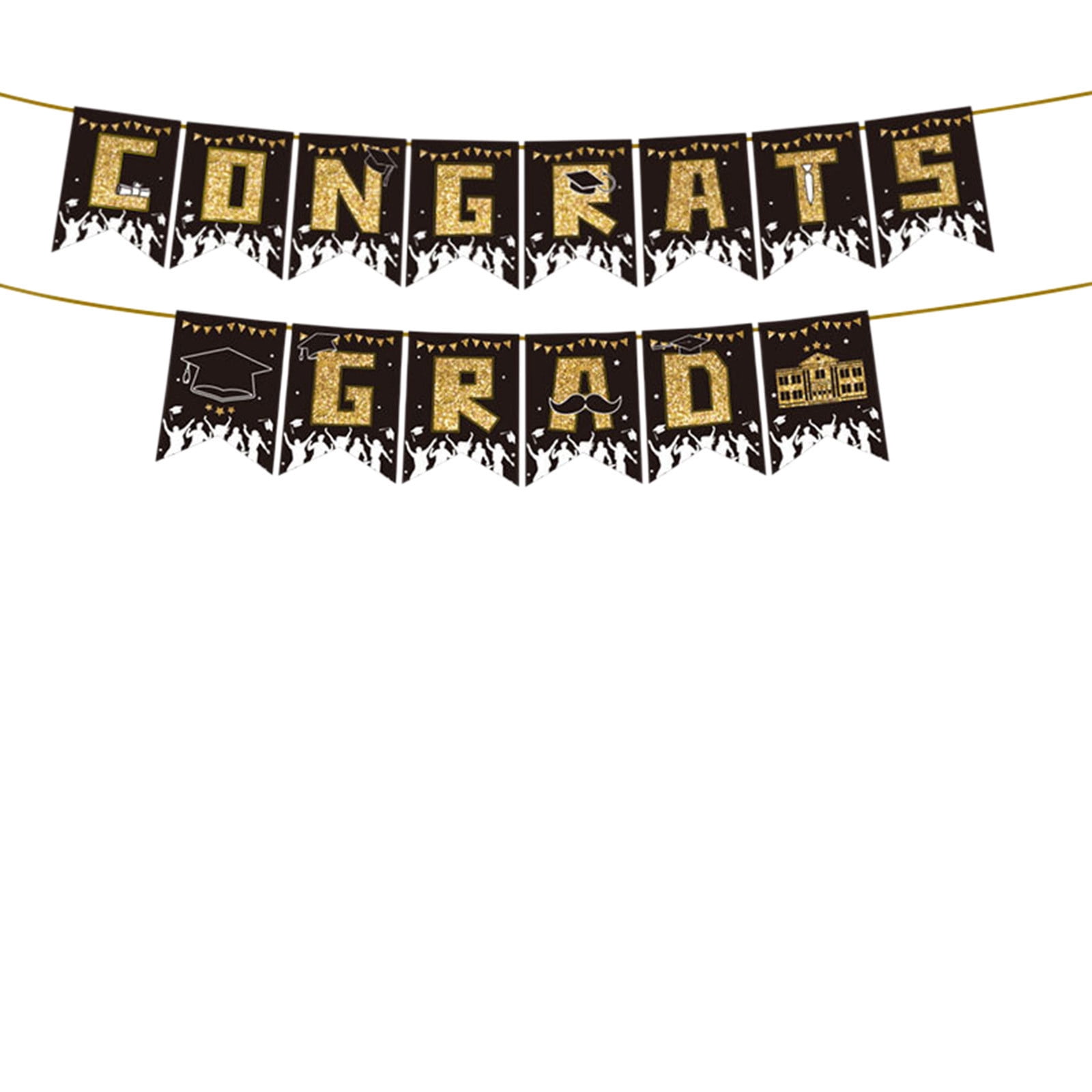 Yooshoverk Graduation Party Banners, Graduation Season Paper Flags ...
