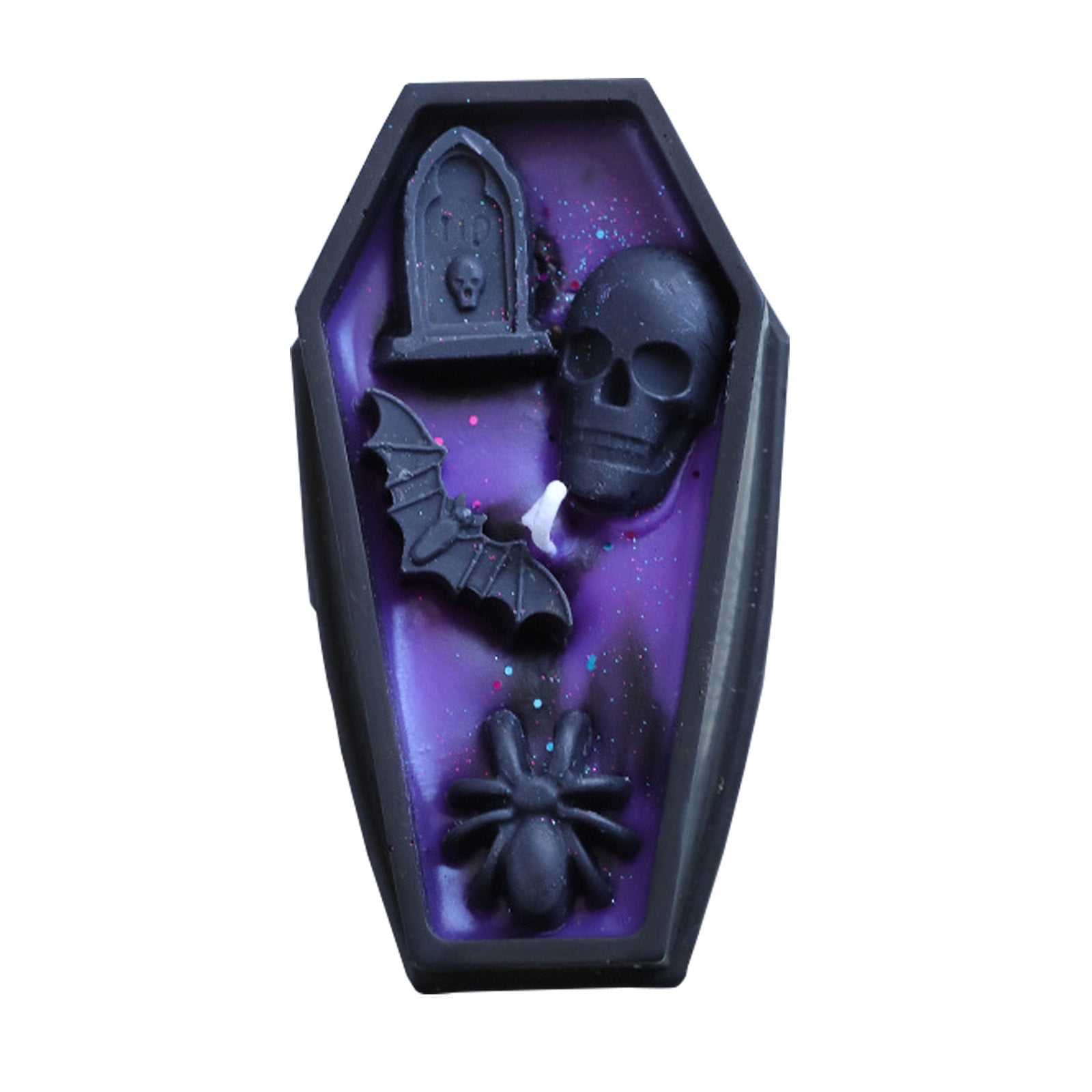Yooshoverk Halloween DIY Coffin Candles Decoration Set Spooky Design ...